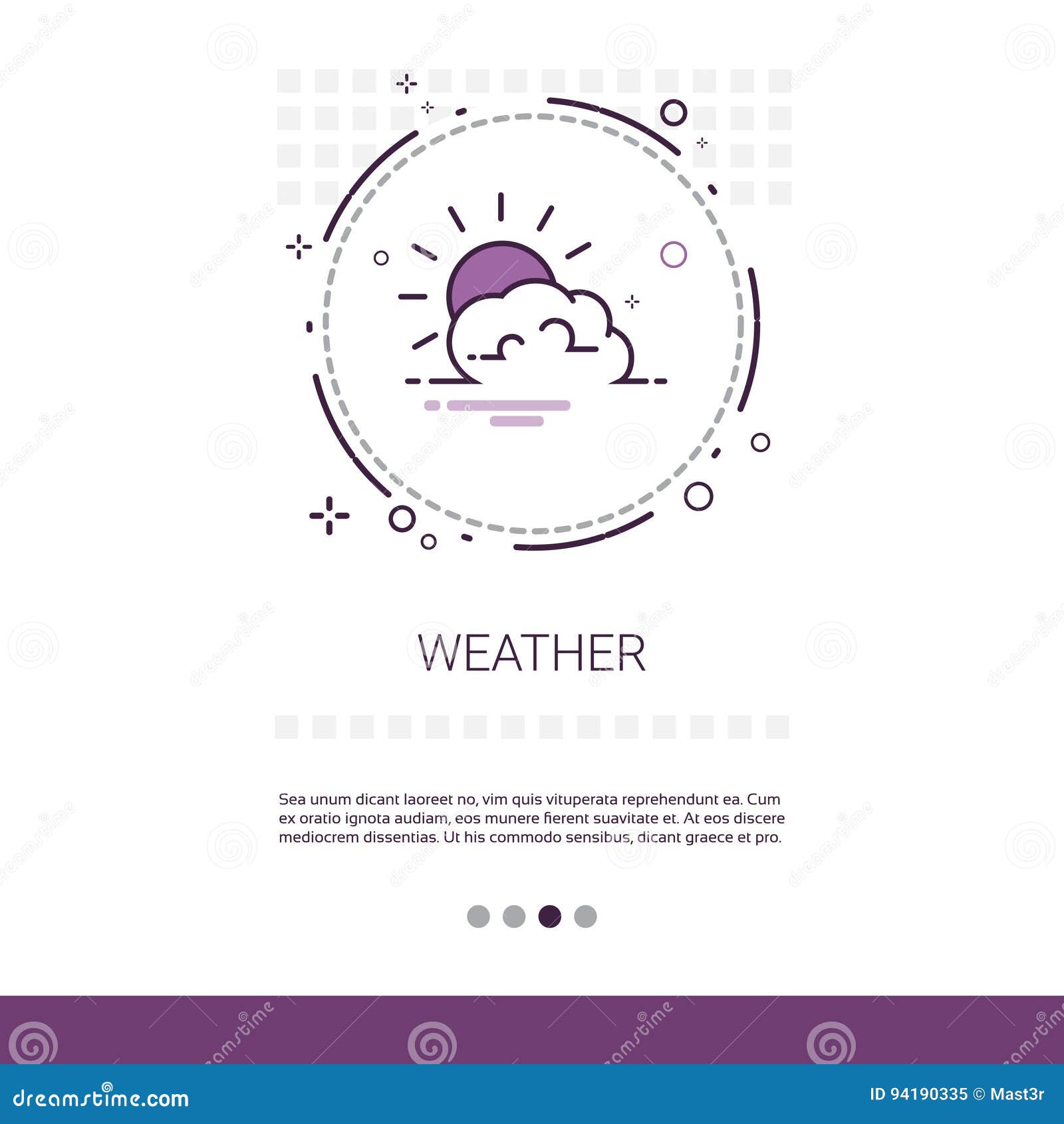 Weather Forecast Application Mobile Interface Web Banner with Copy ...