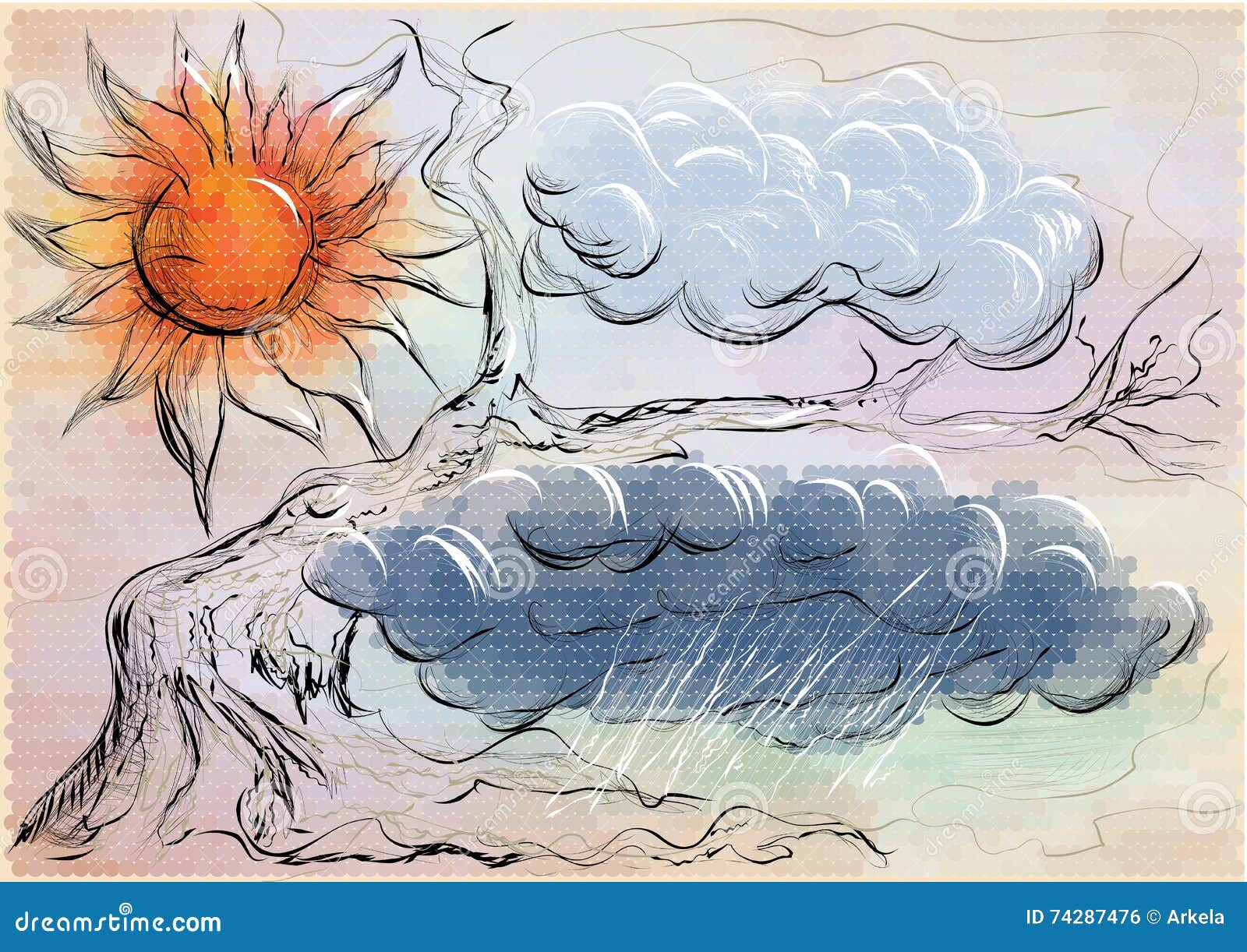 Weather Forecast Background Stock Vector - Illustration of symbol ...