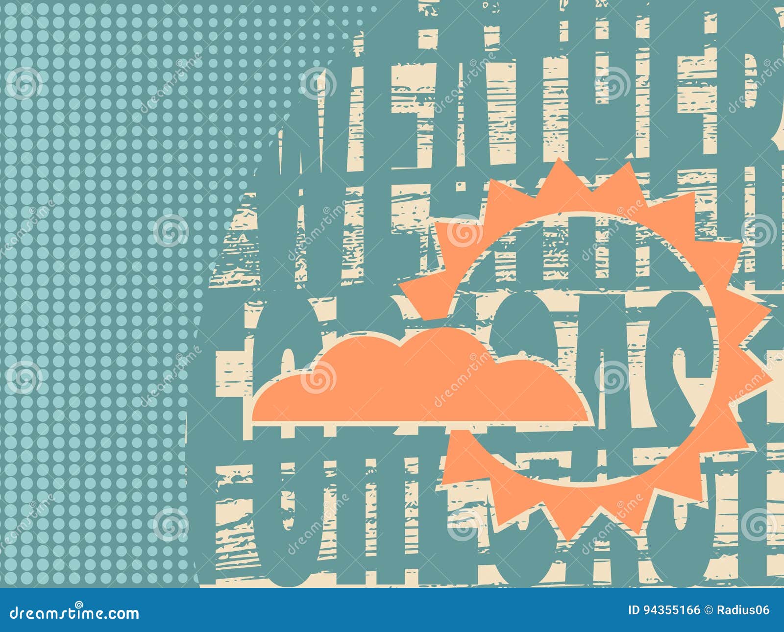 Weather Forecast Background Stock Vector - Illustration of news, report ...