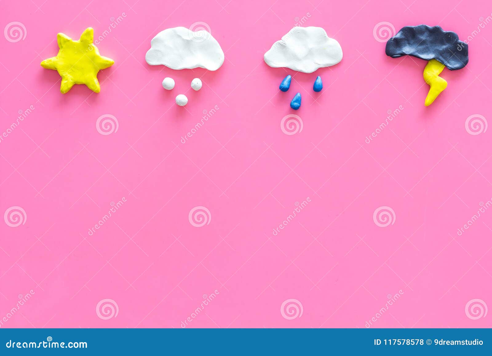 Weather Forecast Concept. Modern Weather Icons Set on Pink Background ... Weather Forecast Concept. Modern Weather Icons Set on Pink Background ...
