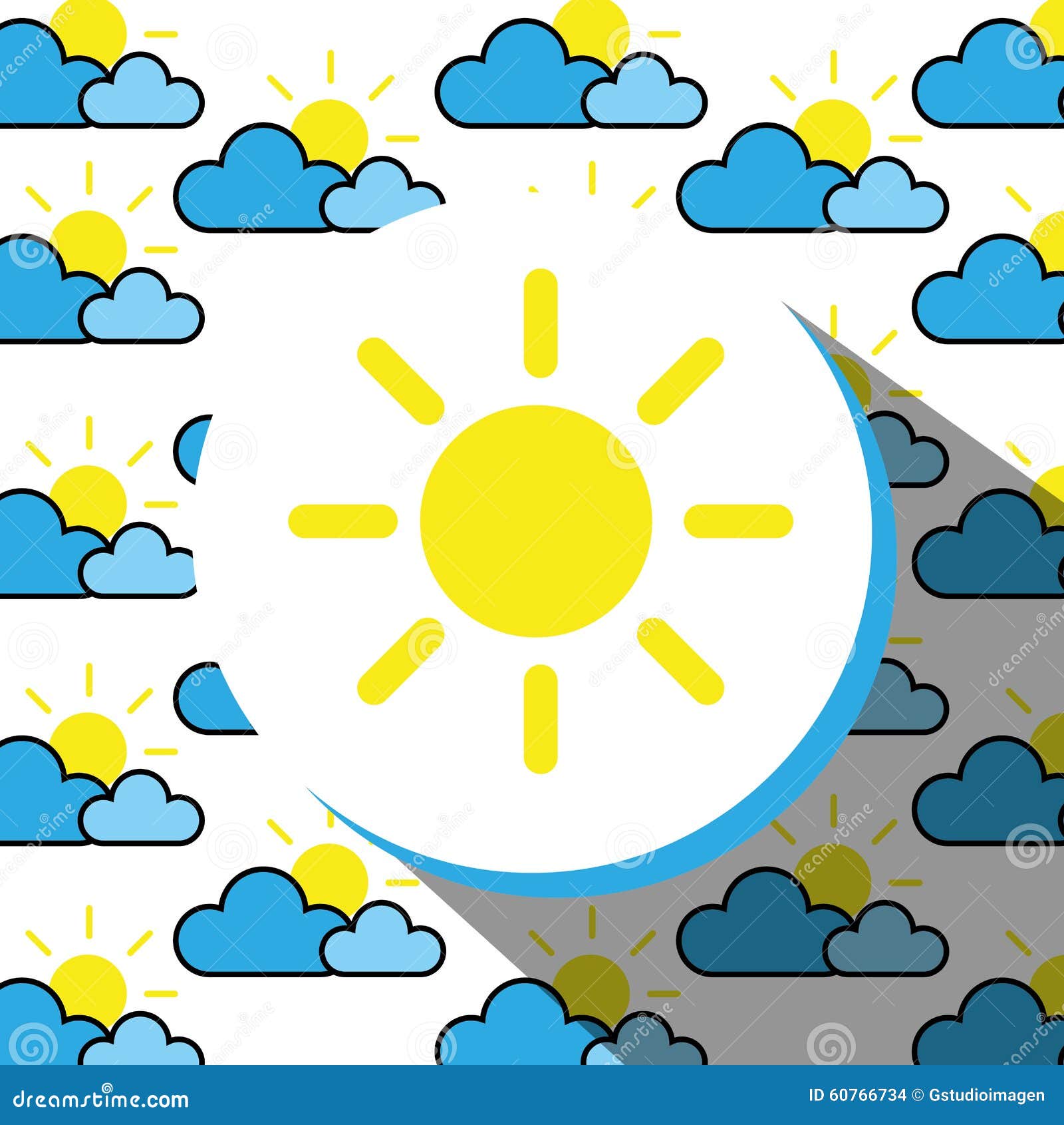 Weather forecast stock vector. Illustration of design - 60766734
