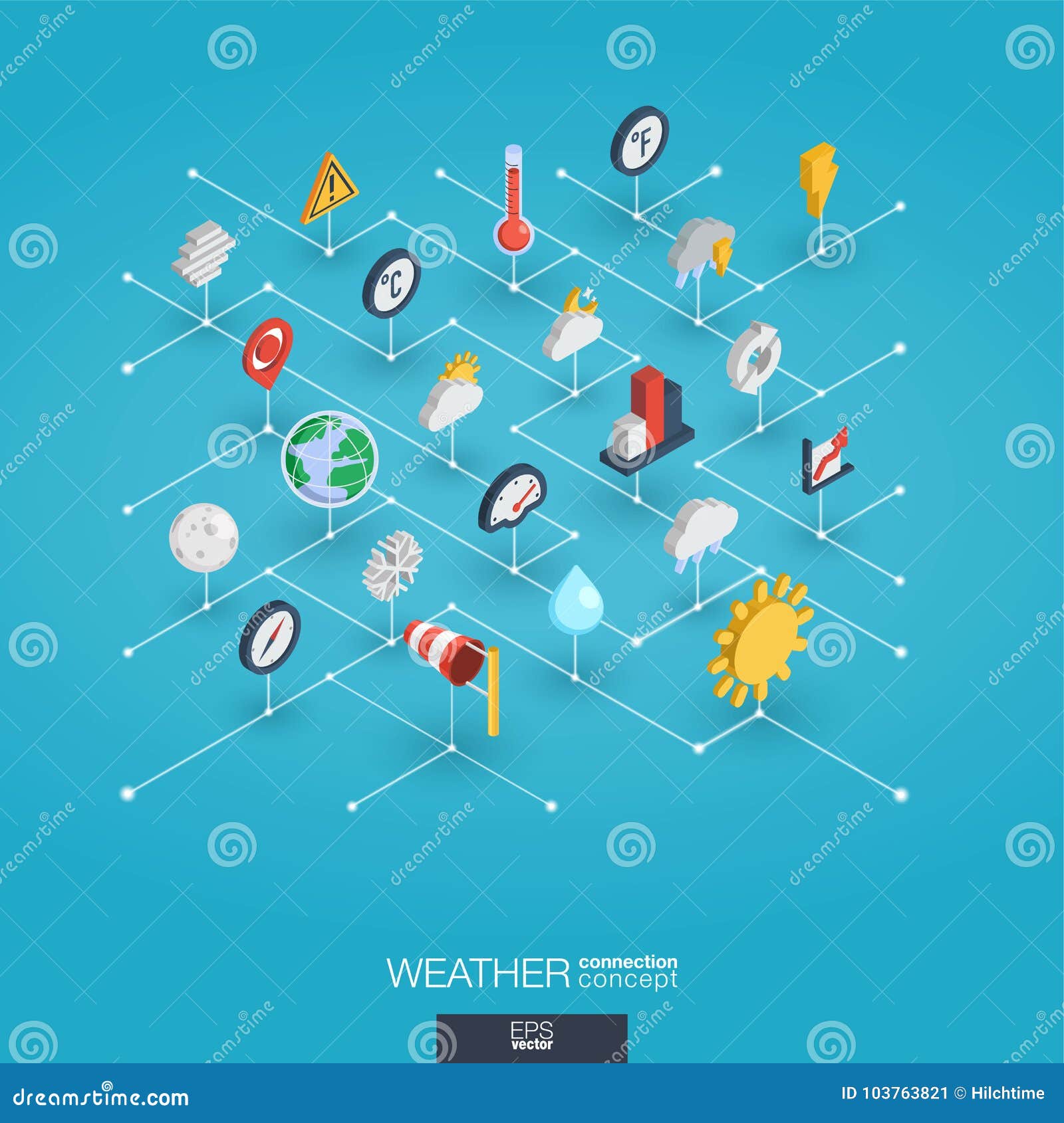 Weather Infograph Vector Illustration | CartoonDealer.com #31667360