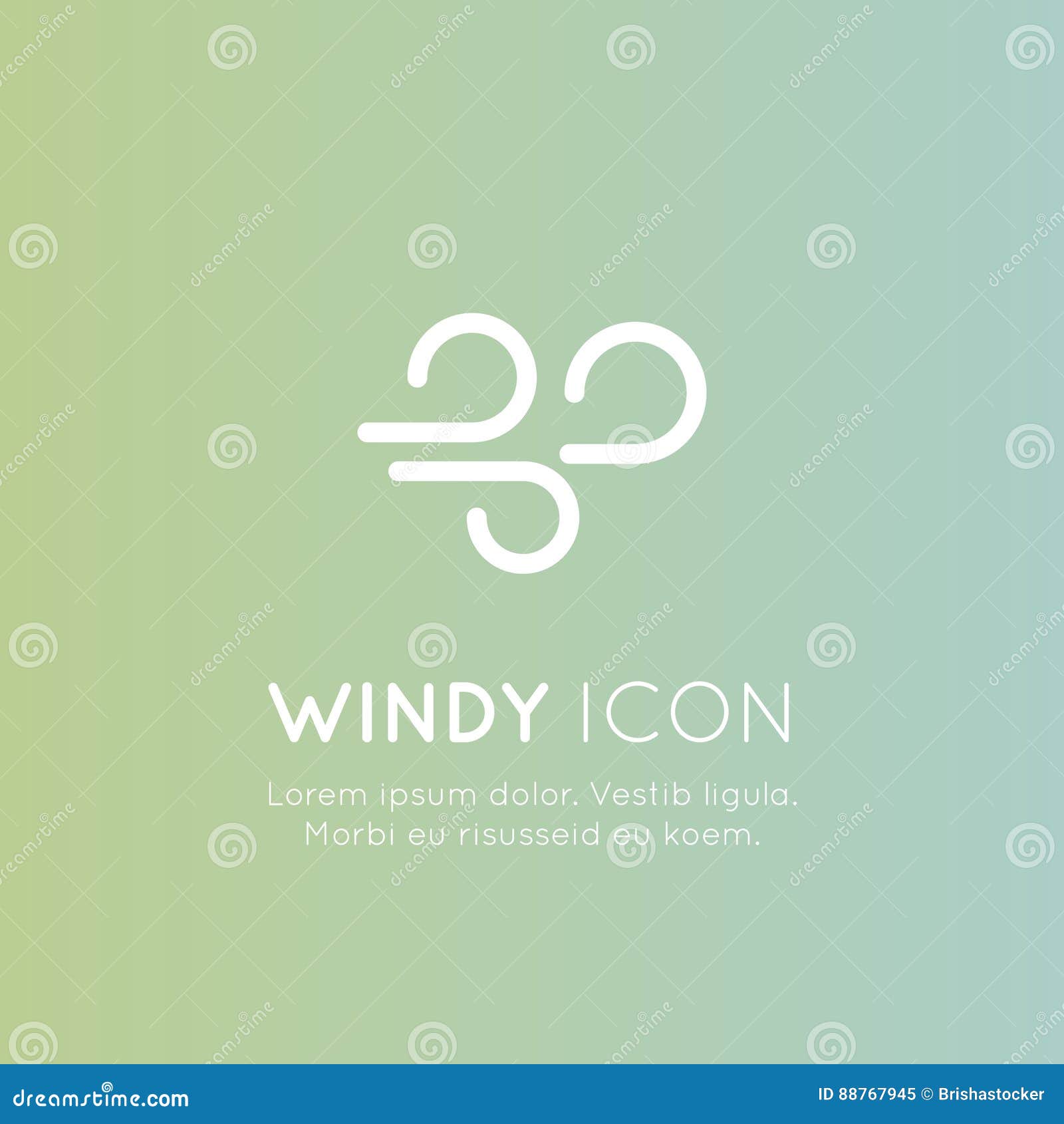 Weather Forecast Mobile and Web Application Button Symbol, Isolated ...