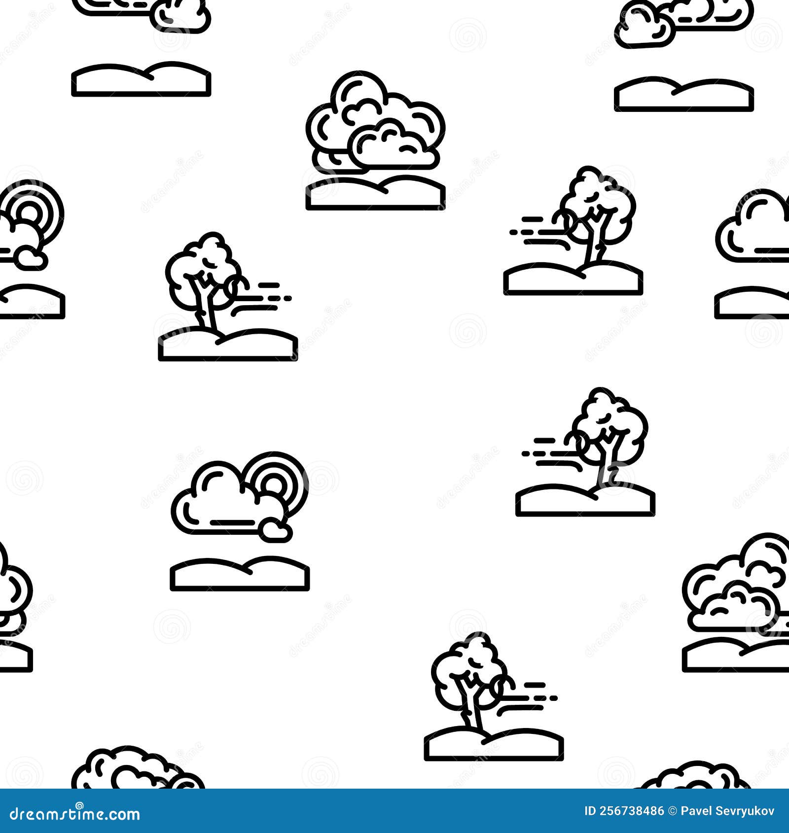 Weather Forecast Rain Sun Cloud Vector Seamless Pattern Stock ...