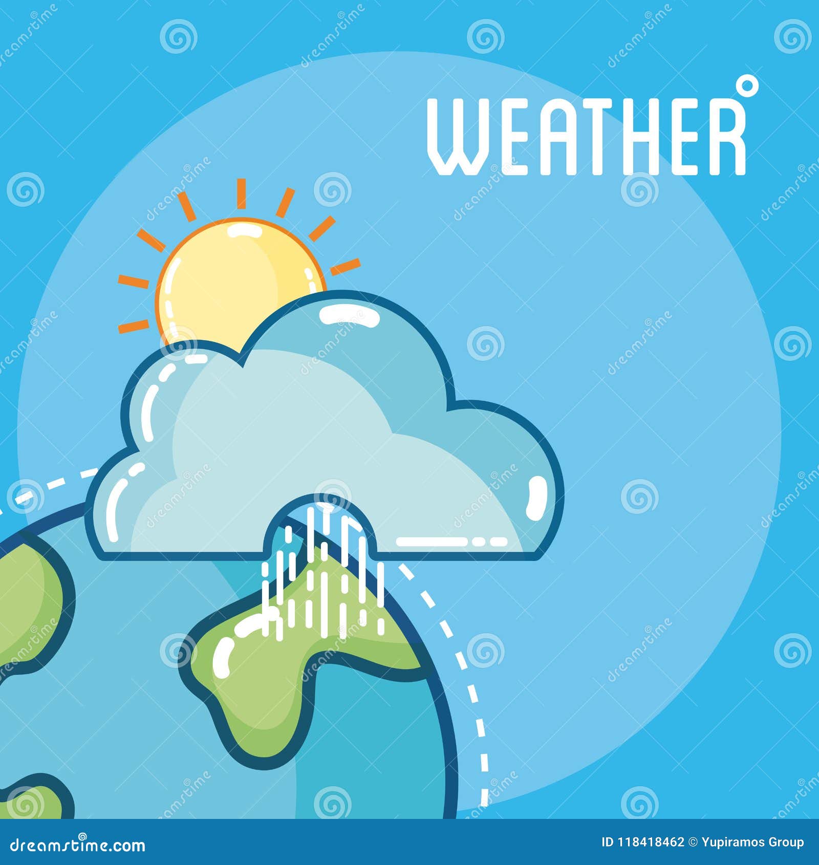 Weather and forecast stock vector. Illustration of elements - 118418462