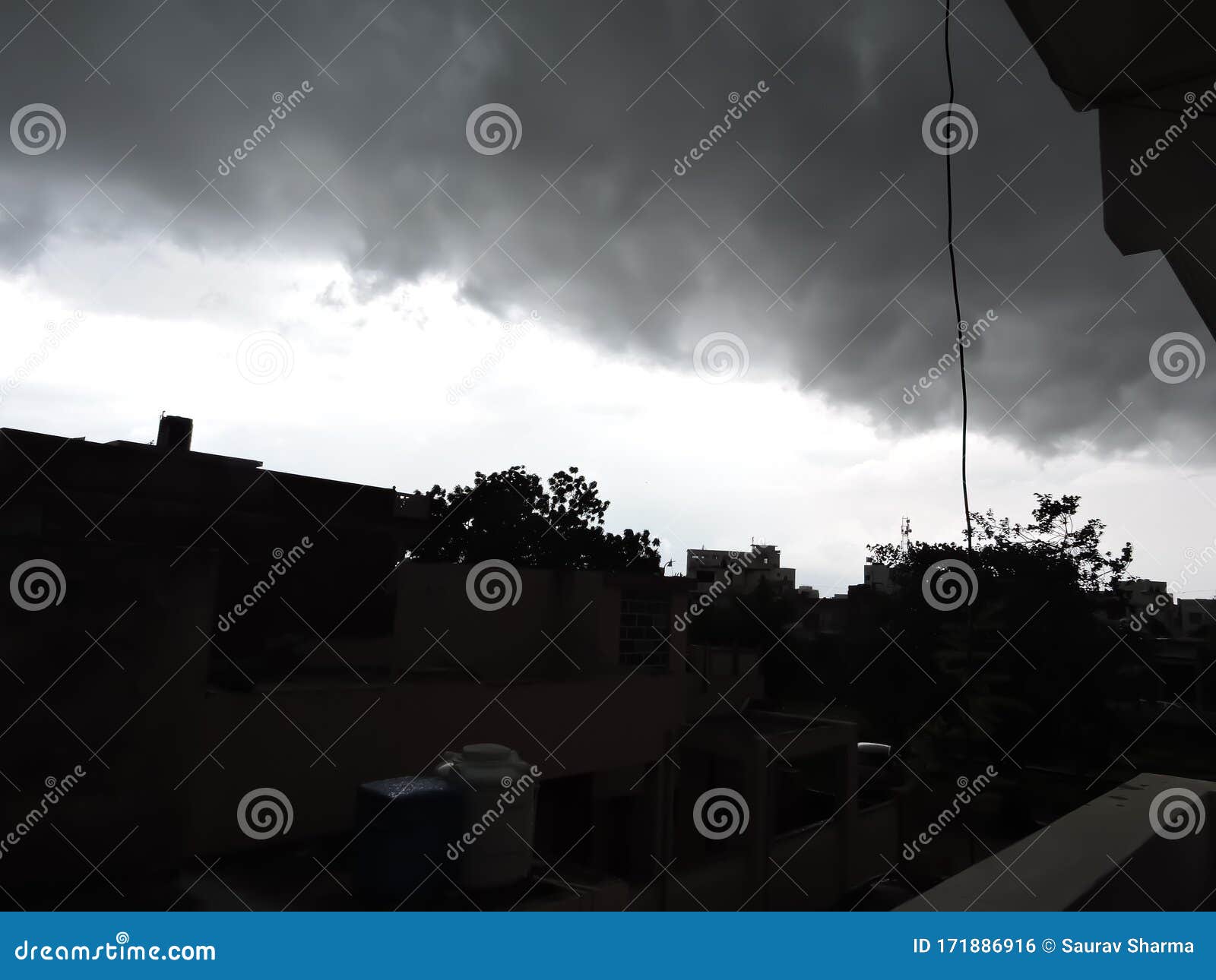 The Weather Gone Bad,sky Covered with Clouds Stock Photo - Image of ...