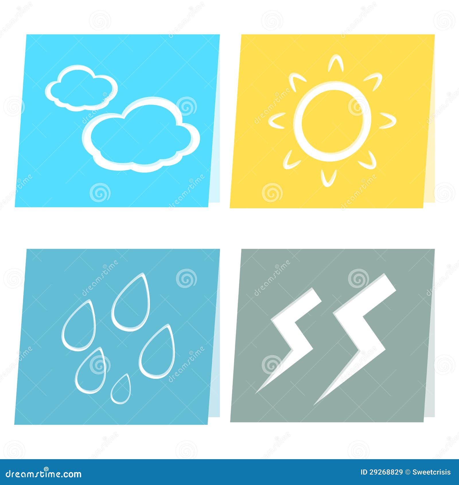 Weather icon illustration stock vector. Illustration of rain - 29268829