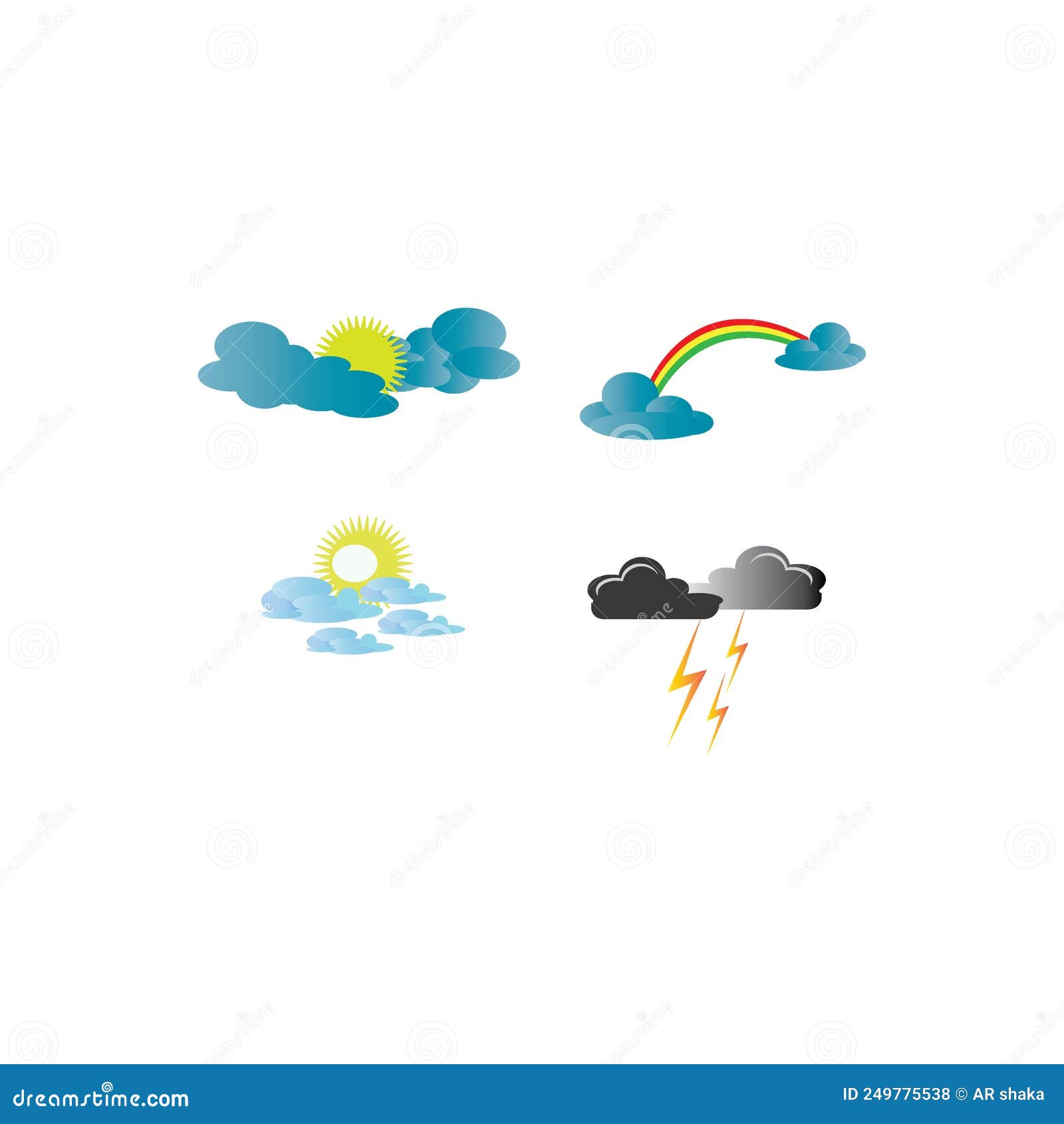 Weather Icon Logo, Vector Design Stock Vector - Illustration of ...
