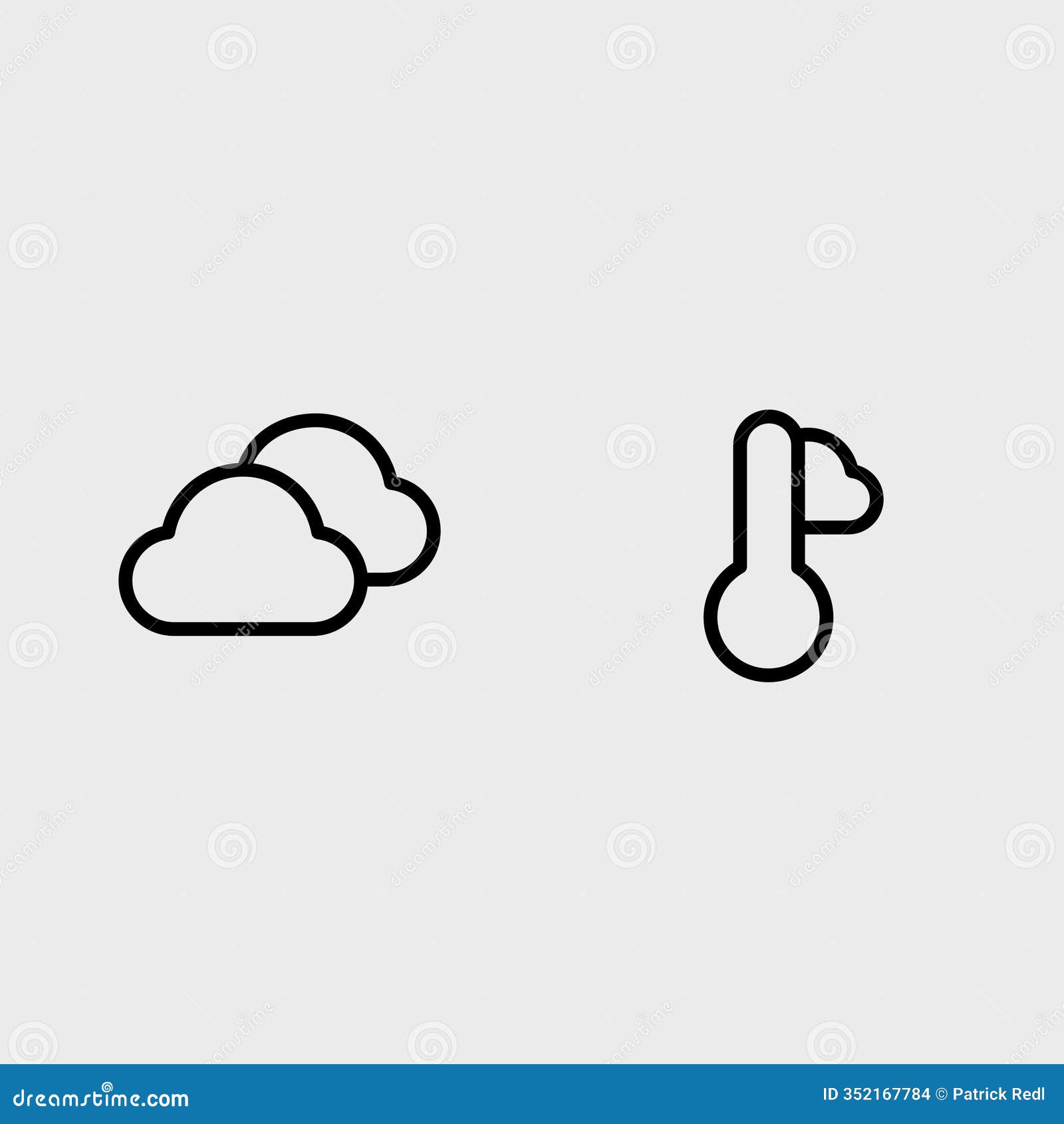 Weather Icon and Weather Prediction Vector Symbol Set Stock ...