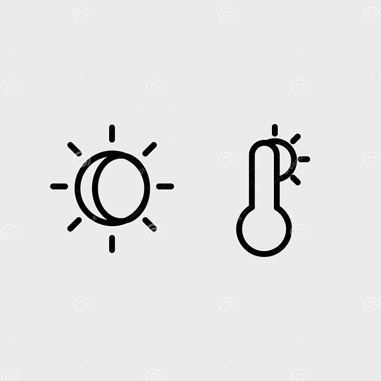Weather Icon and Weather Prediction Vector Symbol Set Stock ...