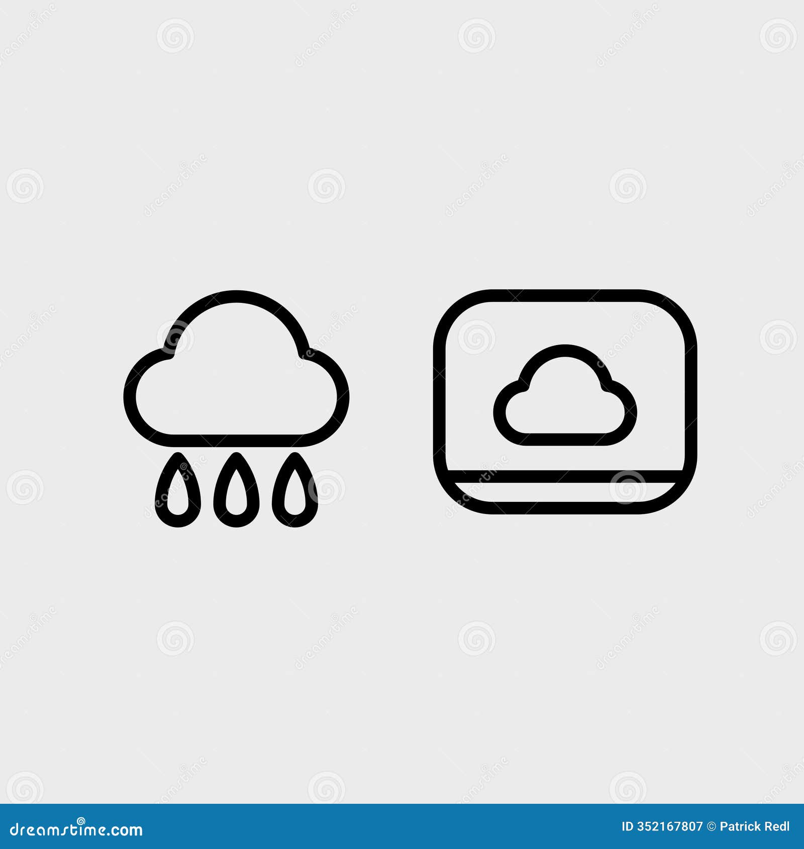 Weather Icon and Weather Prediction Vector Symbol Set Stock ...