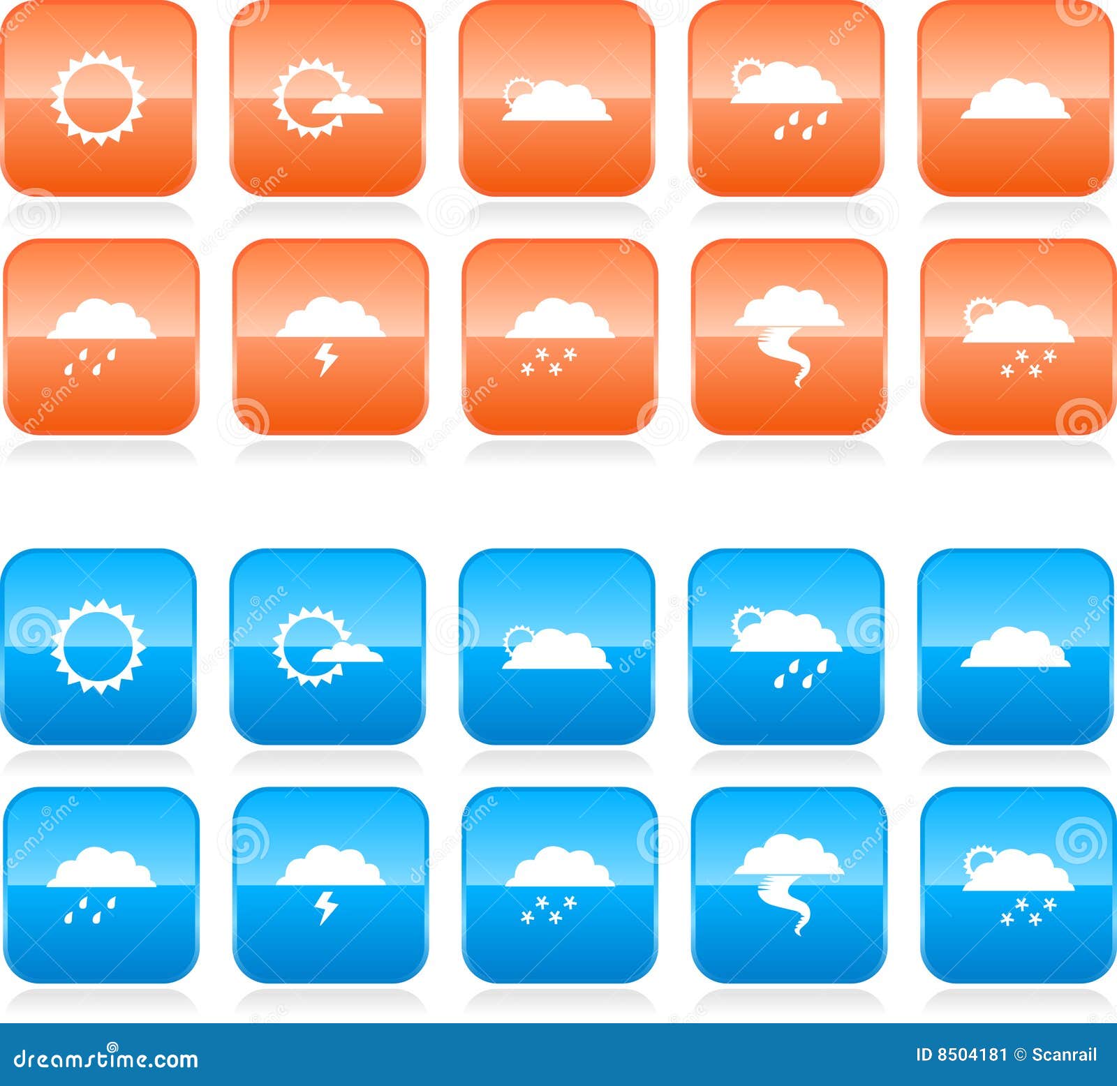 Weather icon set stock vector. Illustration of logo, collection - 8504181