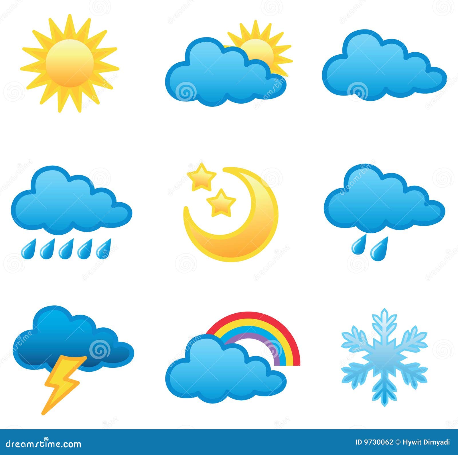 Weather Icon Set Stock Photography - Image: 9730062 Weather Icon Set Stock Photography - Image: 9730062