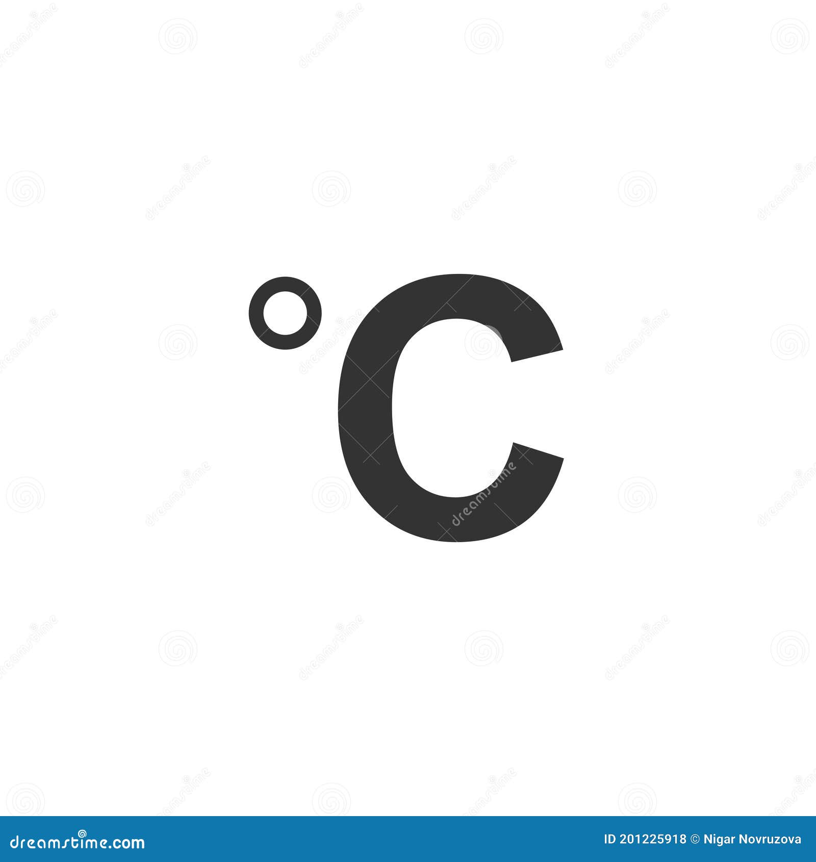 Celsius Icon. Simple Weather Isolated Icon on White Background. Flat ...