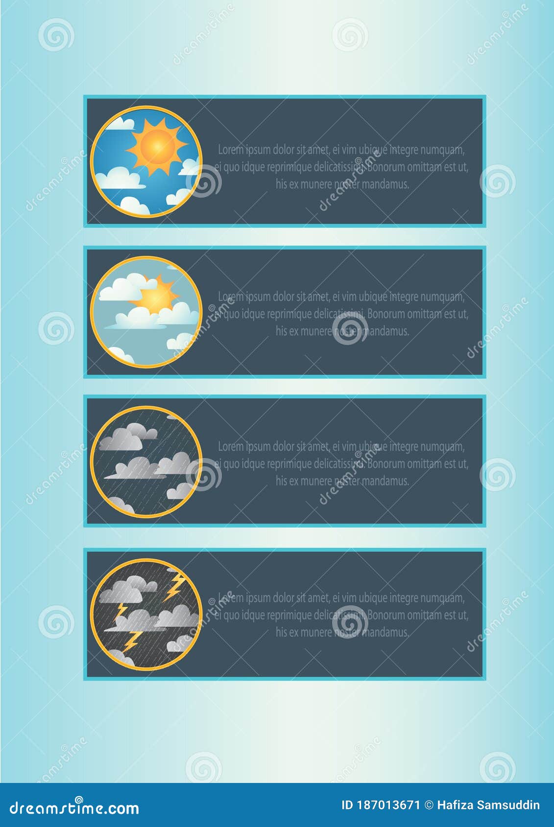 Weather Infographic Set Vector Illustration | CartoonDealer.com #209545006