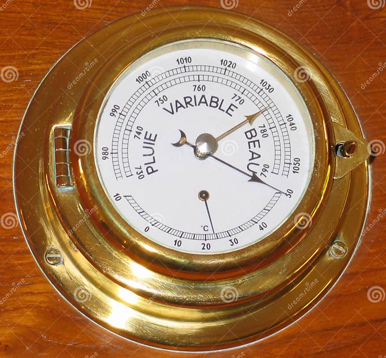 Weather instrument stock image. Image of golden, variable - 35955