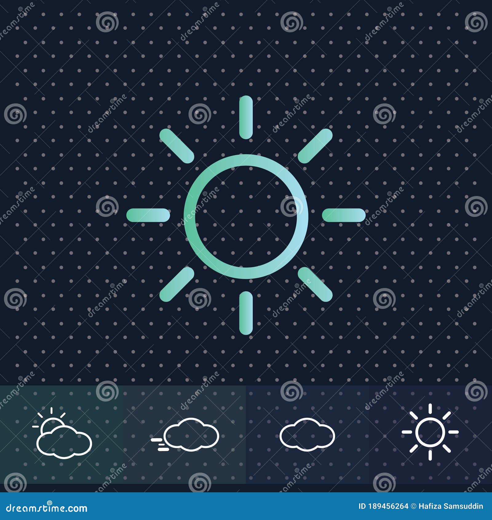 Weather Interface. Vector Illustration Decorative Design Stock Vector ...