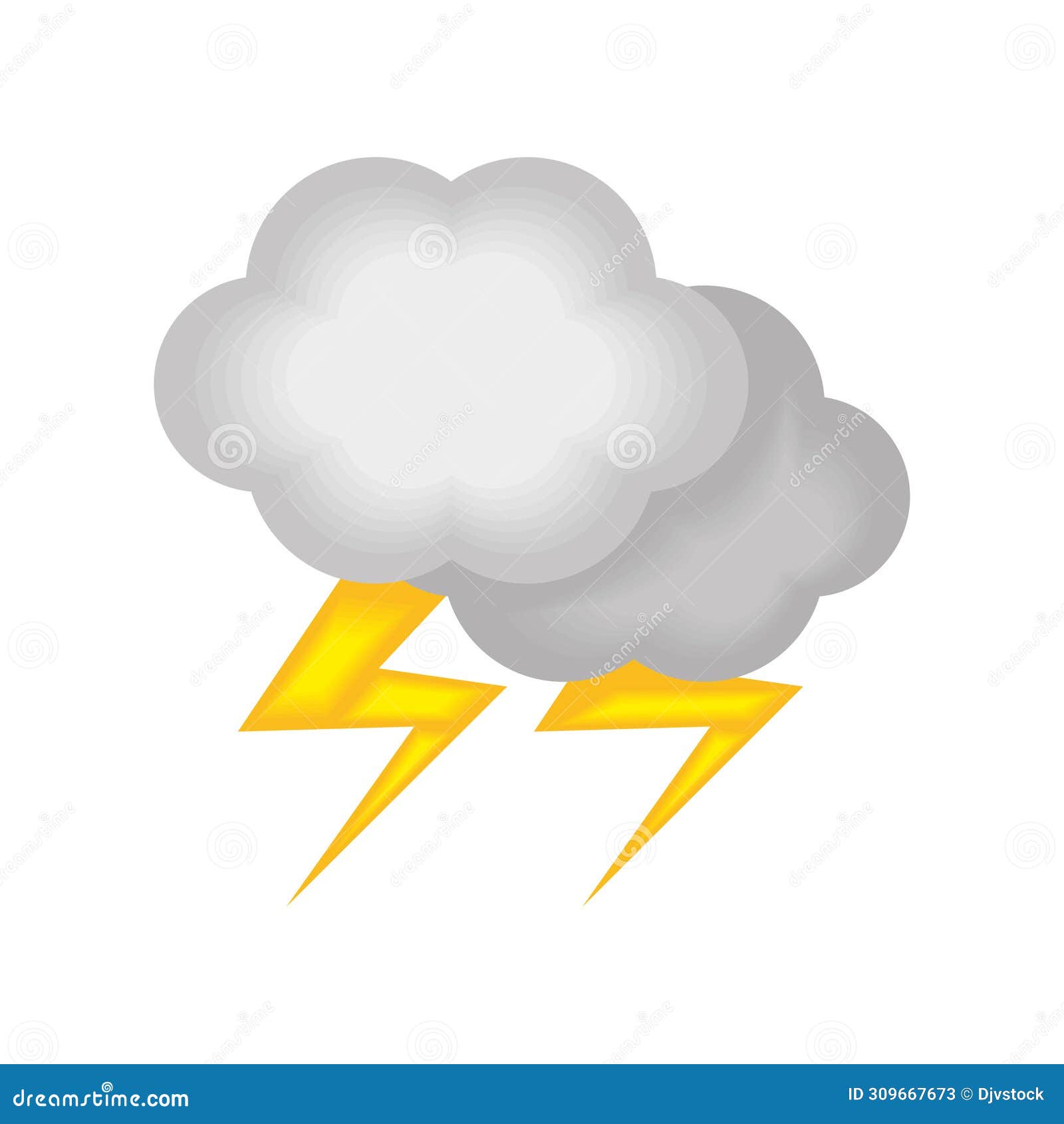 Weather lightning clouds stock vector. Illustration of lightning ...