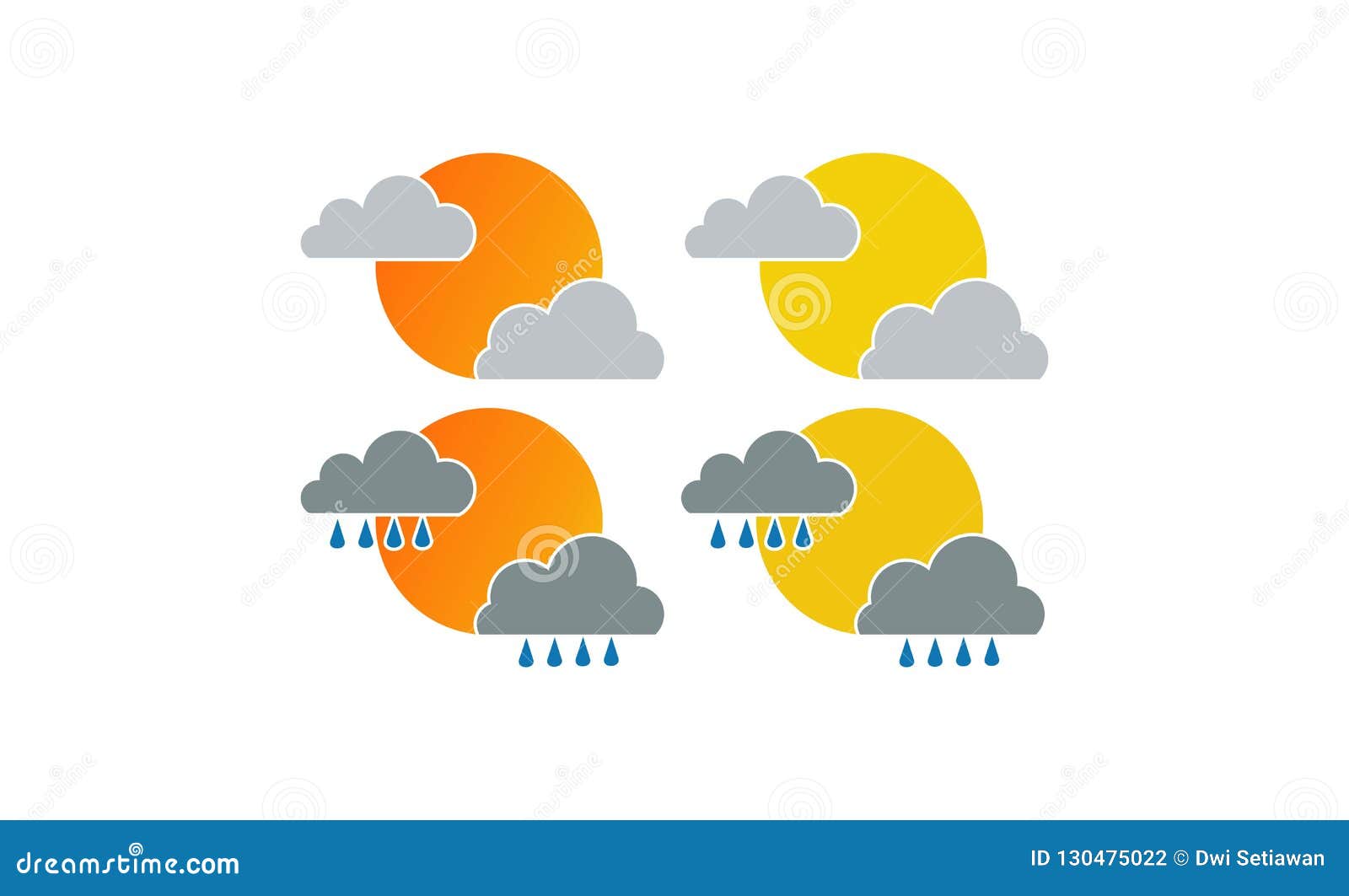 Weather logo design stock vector. Illustration of flat - 130475022