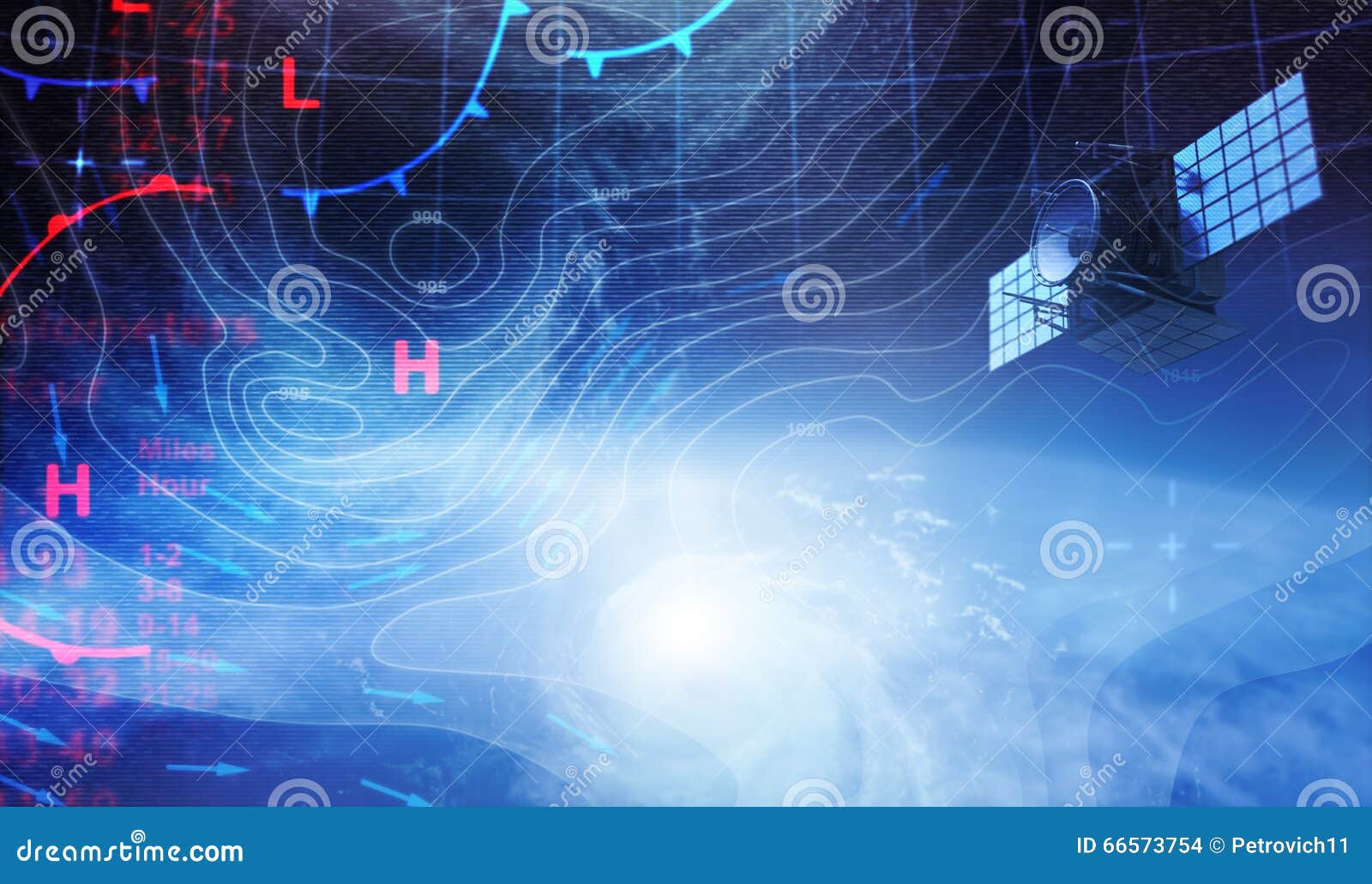 Weather map in Space stock illustration. Illustration of weather - 66573754