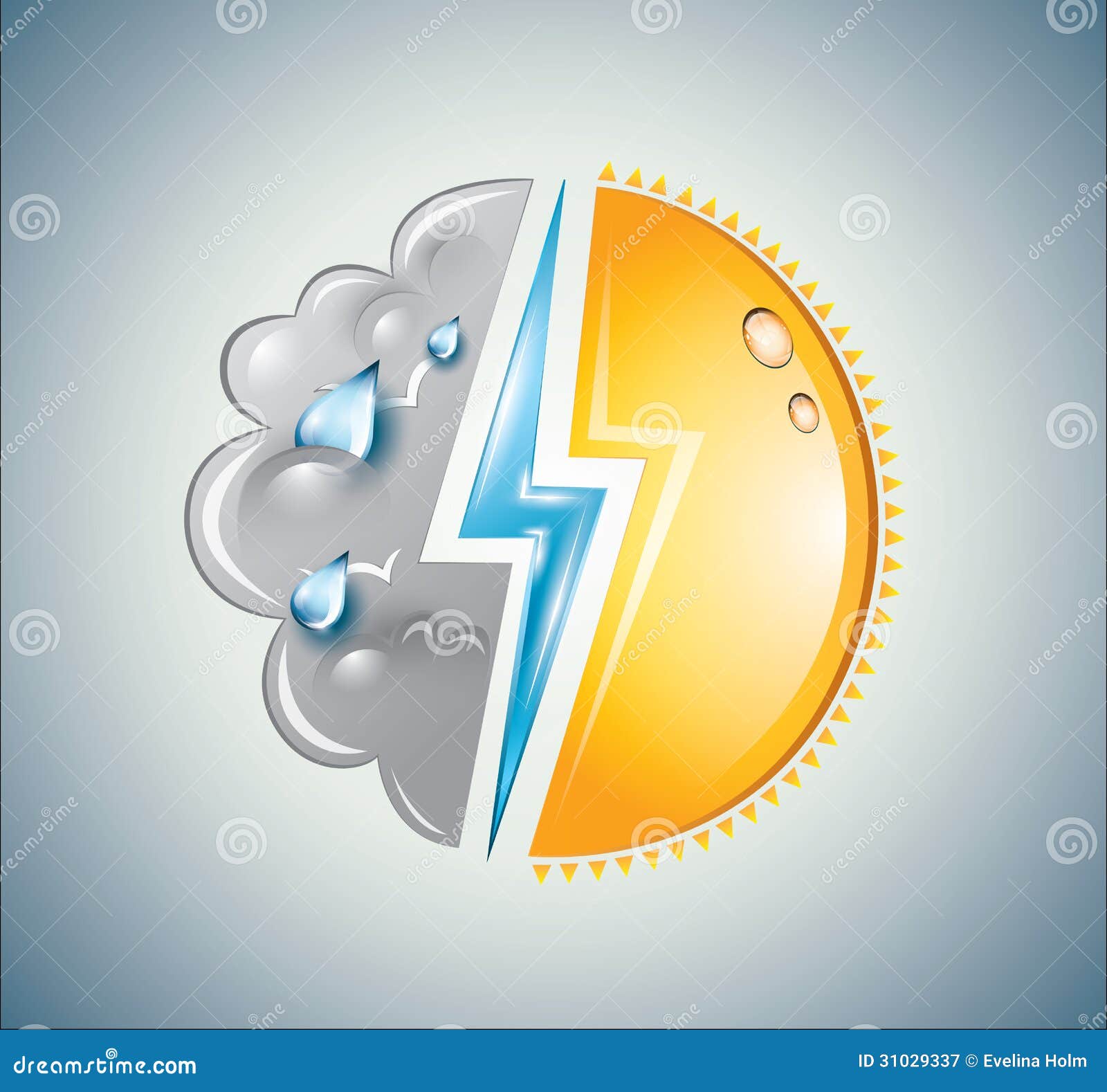 Cloud Sun Lightning