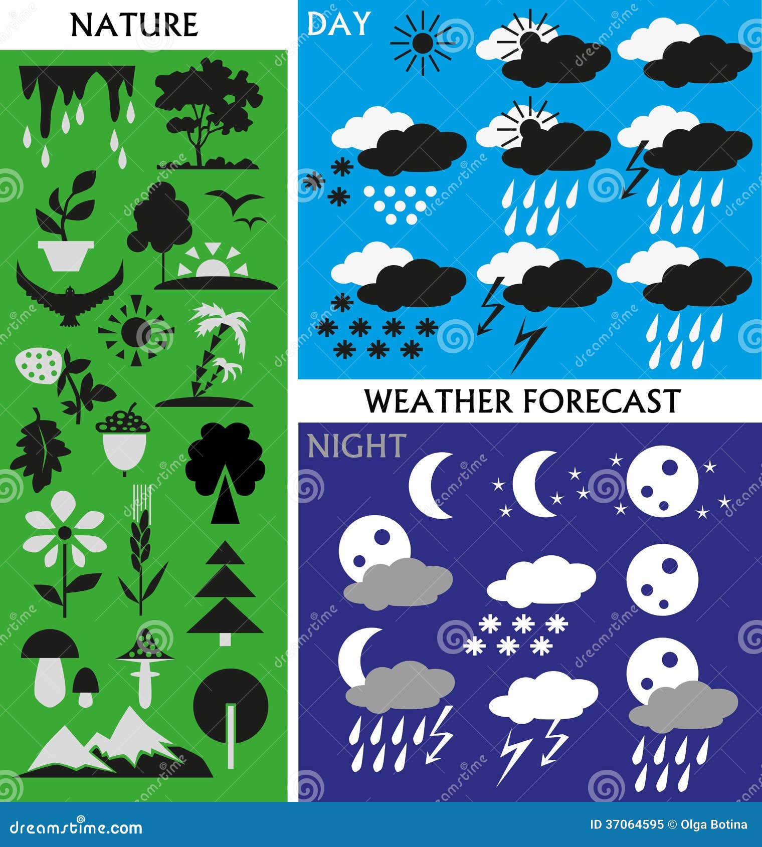 Weather and nature stock vector. Illustration of heat - 37064595
