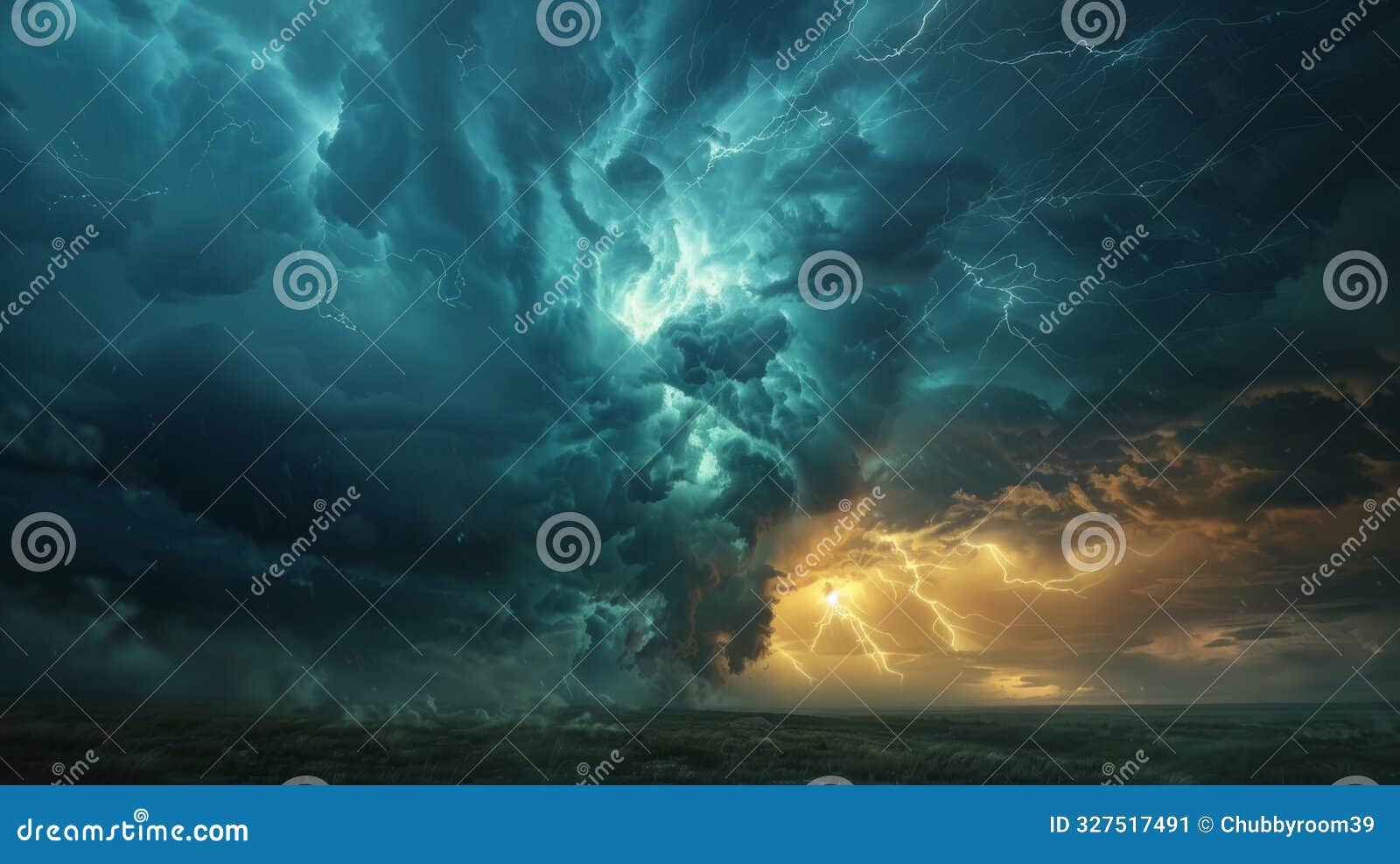 Weather Phenomenon, a Supercell Thunderstorm Looms Ominously with ...