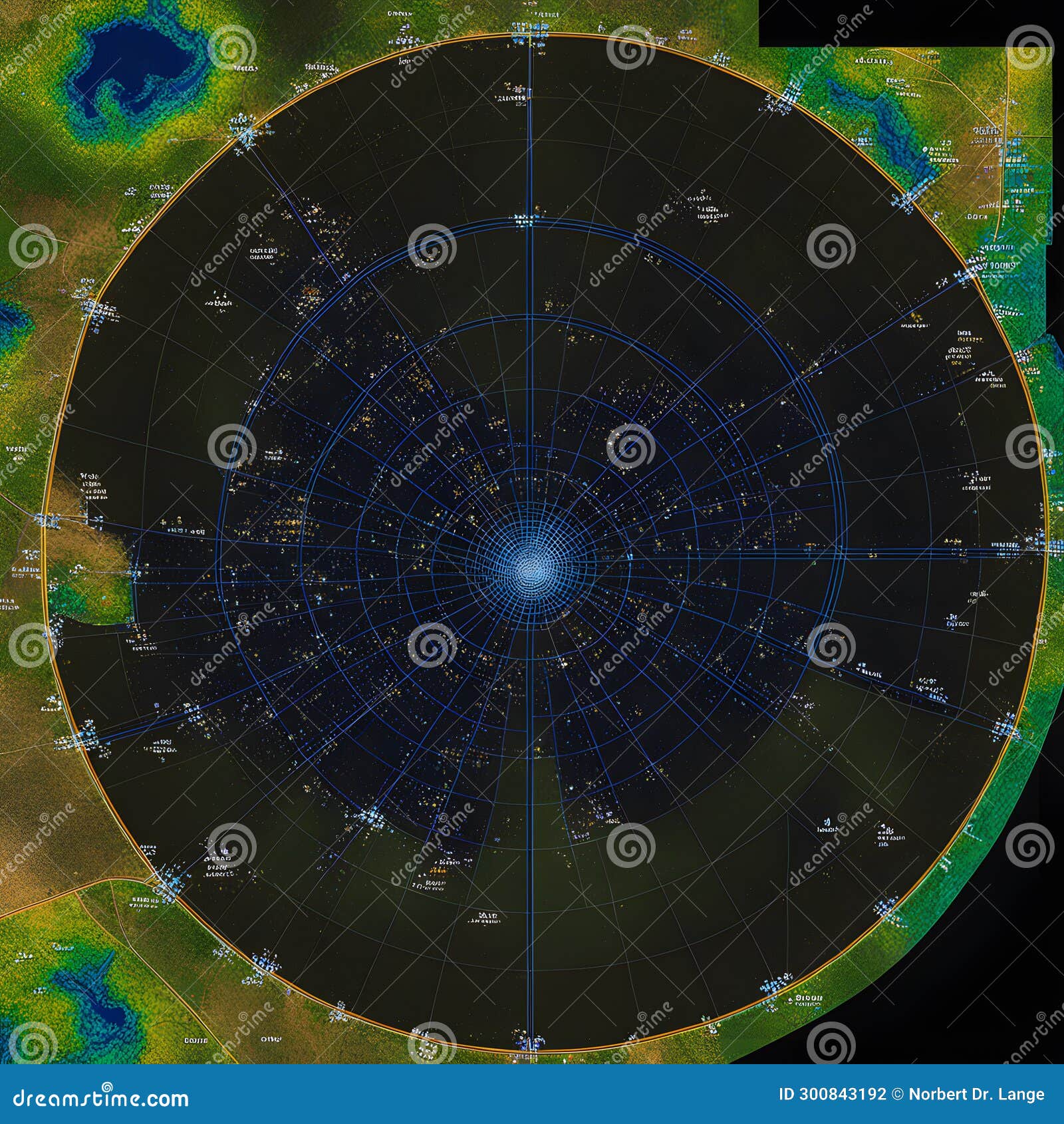 Weather Radar with Clouds , Ai-generatet Stock Photo - Image of radio ...
