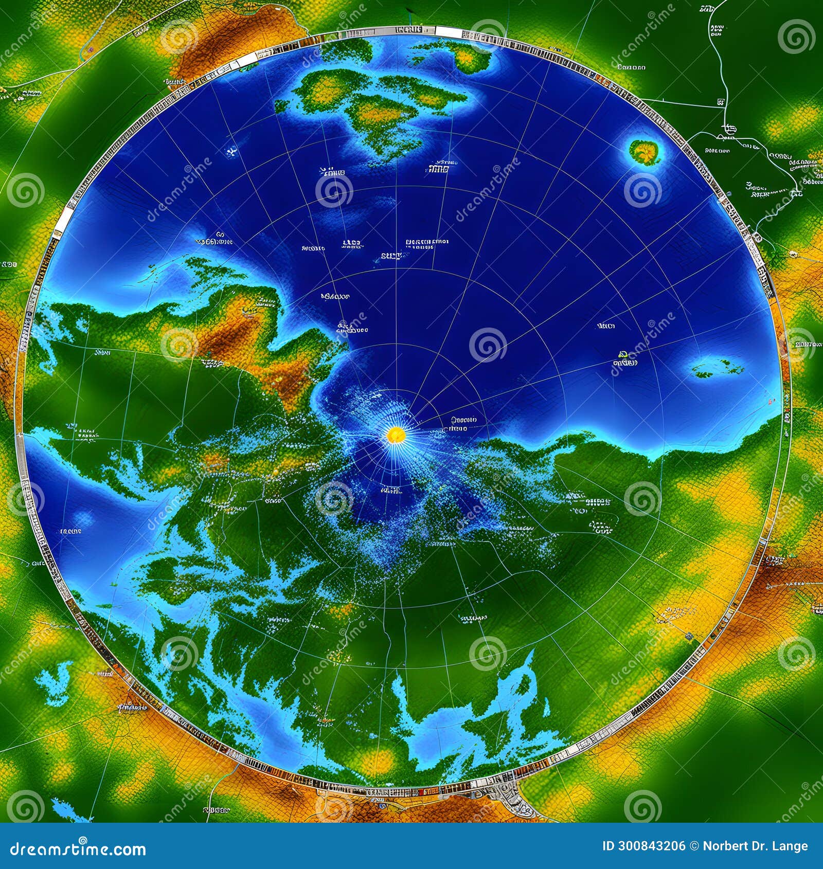 Weather Radar with Clouds , Ai-generatet Stock Illustration ...