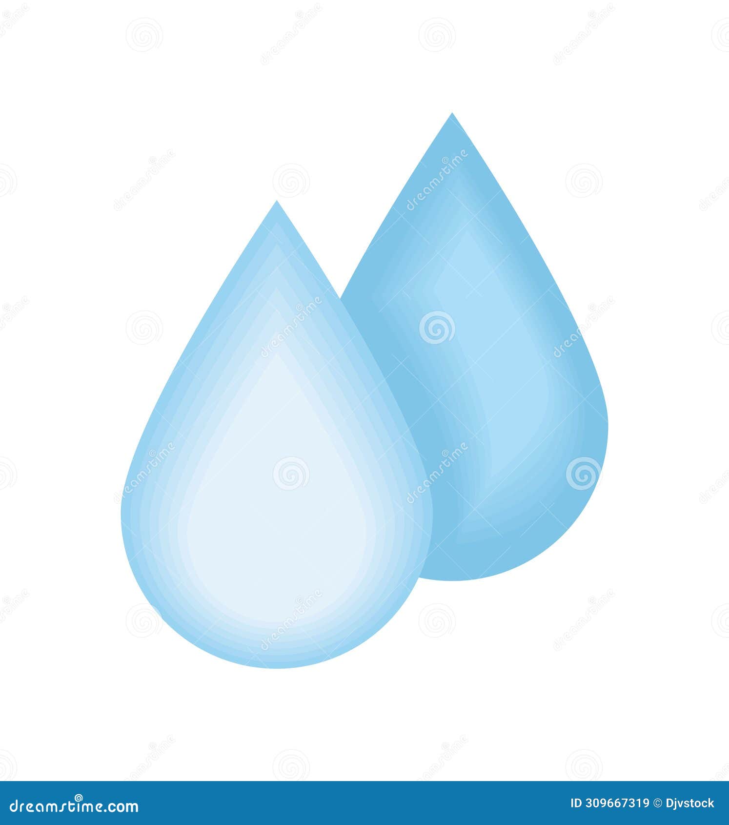 Weather rain drops stock vector. Illustration of season - 309667319