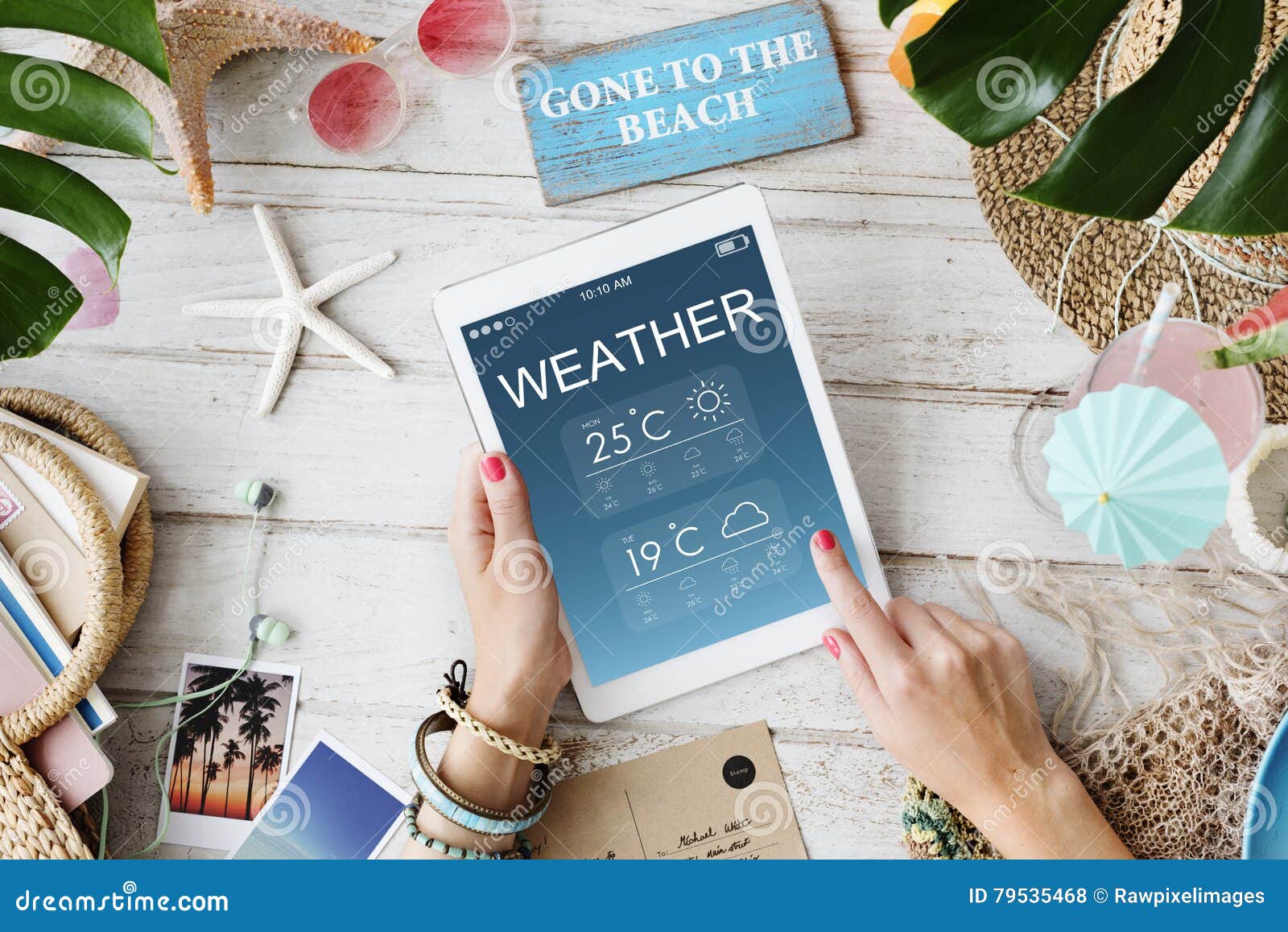 Weather Report Forecast Temperature Concept Stock Photo - Image of ...