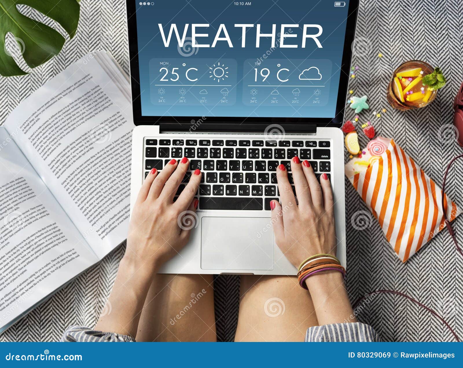 Weather Report Forecast Temperature Concept Stock Image - Image of ...