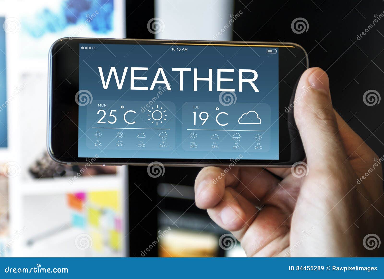 Weather Report Forecast Temperature Concept Stock Image - Image of ...