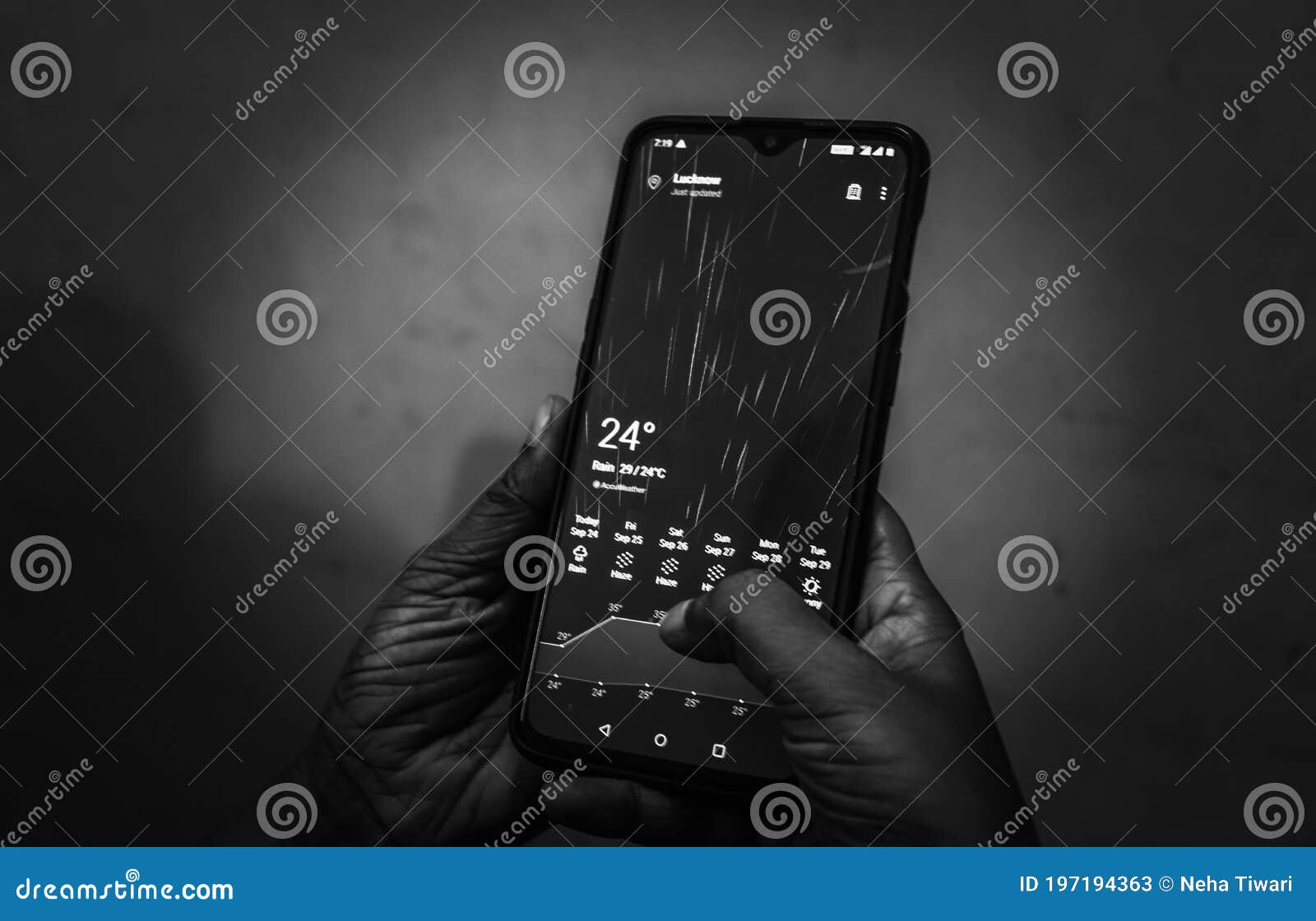 Weather Report Mobile Phone Technology Temperature Degree Editorial ... Weather Report Mobile Phone Technology Temperature Degree Editorial ...