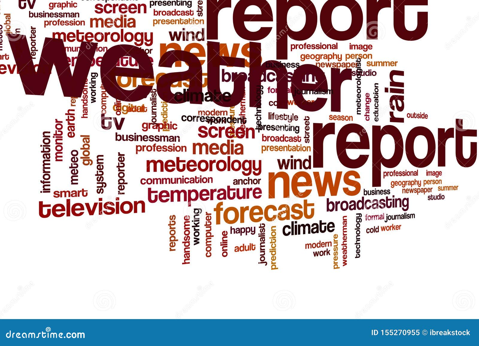 Weather report word cloud stock image. Image of communication - 155270955
