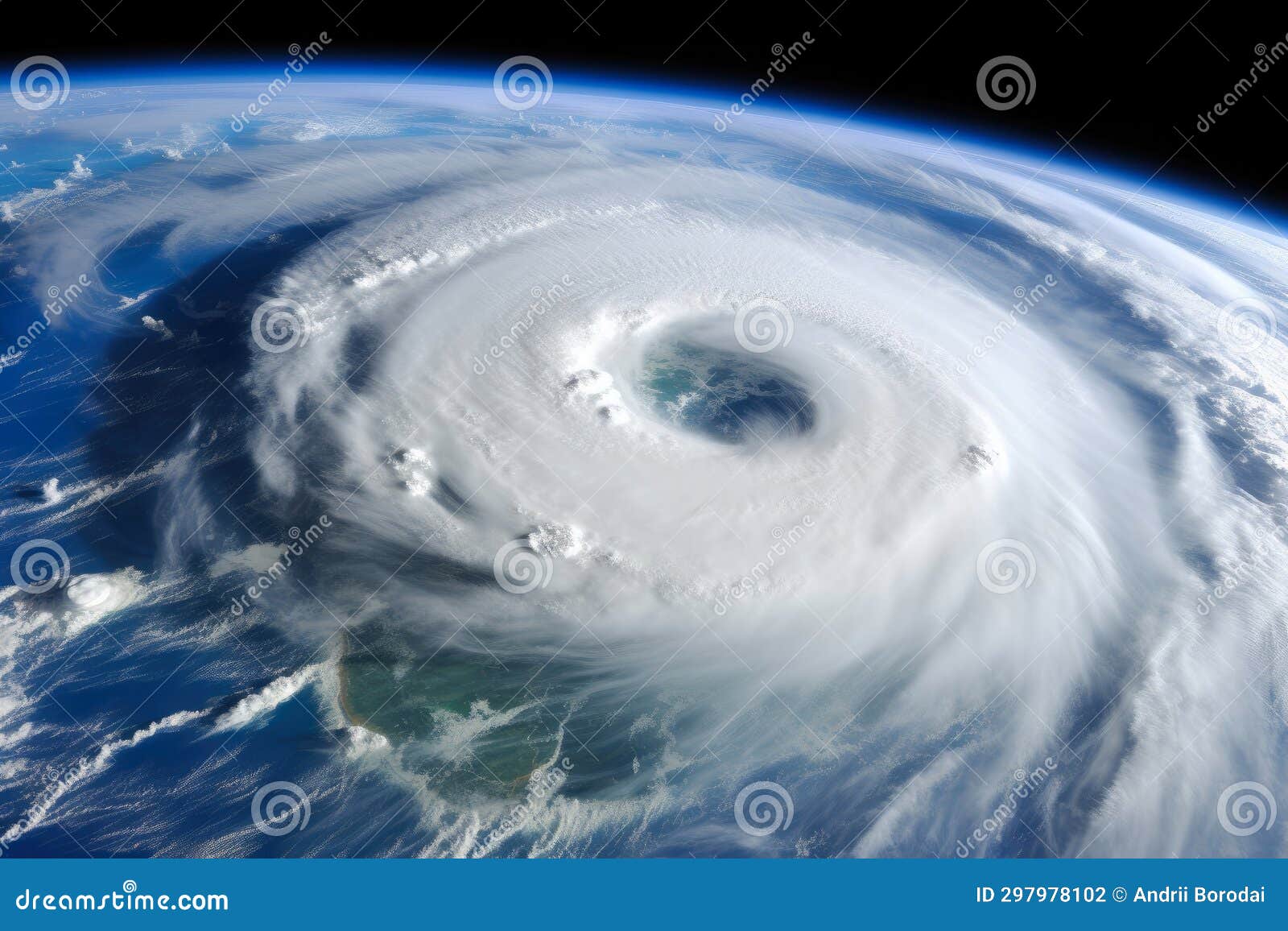 Weather S Dance: Satellite Gaze on Cyclonic Activity. Stock ...