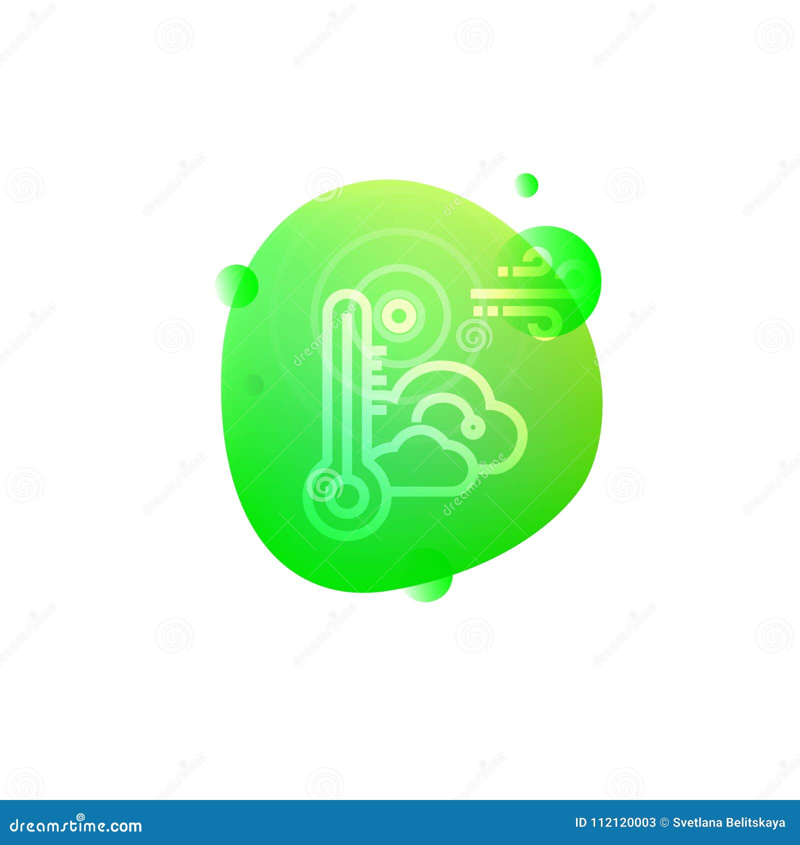 Weather Sensor icon stock vector. Illustration of ecosystem - 112120003