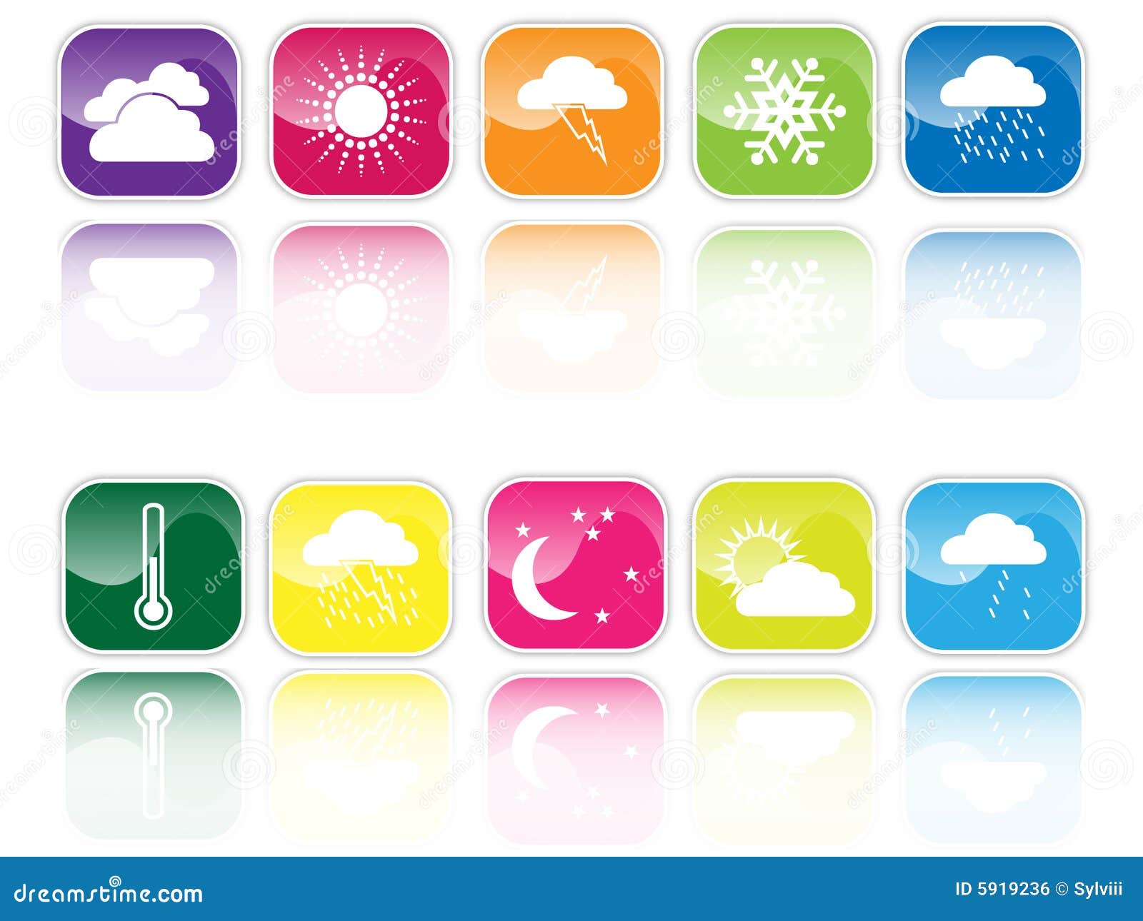 Weather Signs Cartoon Vector | CartoonDealer.com #12167111