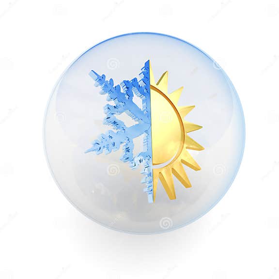 Weather sphere icon stock illustration. Illustration of reflection ...