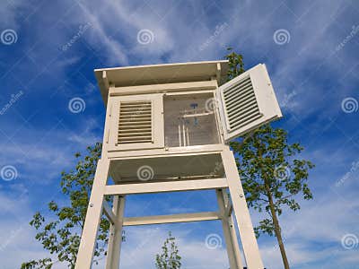 Weather Station stock photo. Image of thermometer, instrument - 4384010