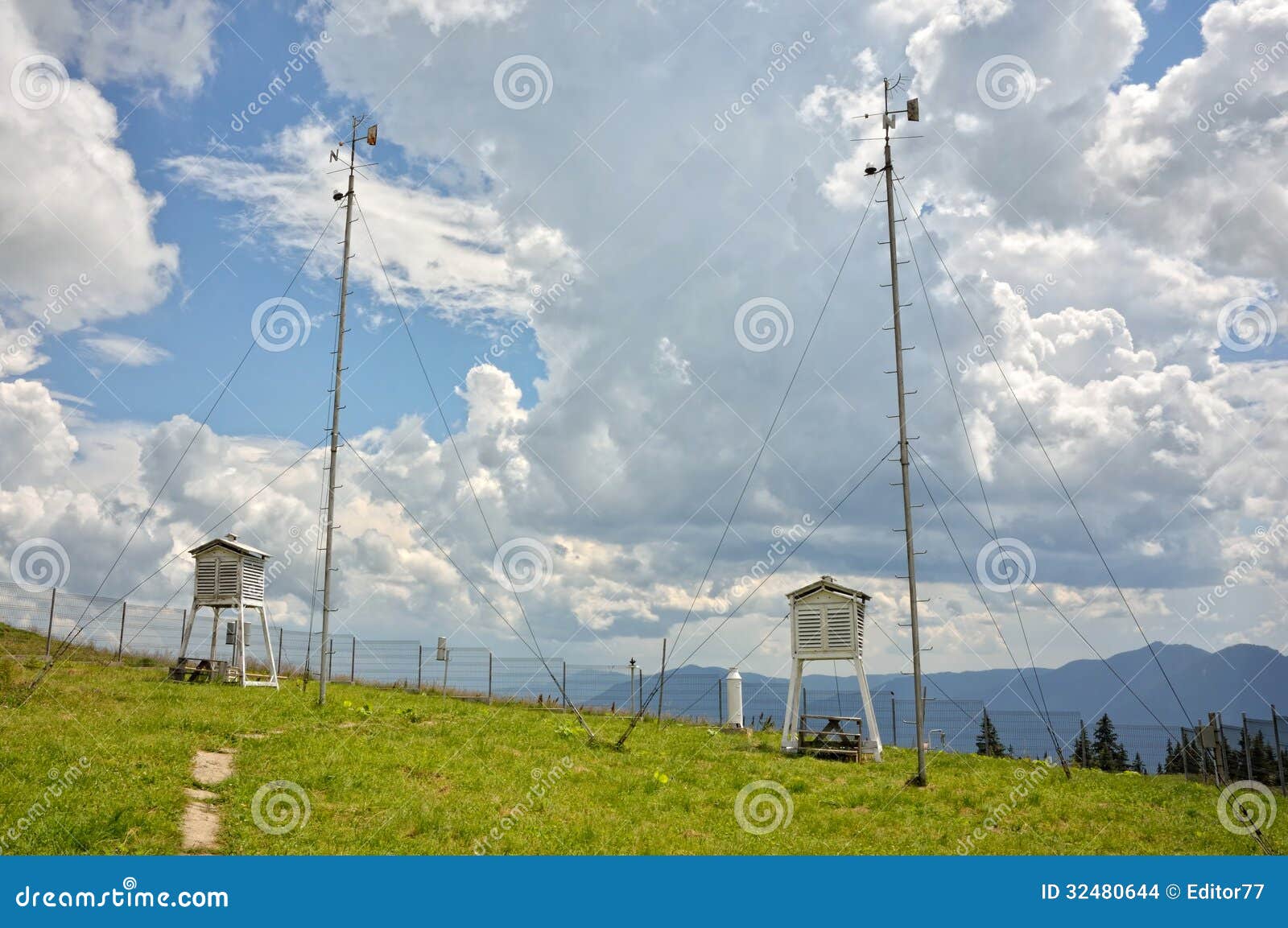 Weather station details stock photo. Image of measure - 32480644