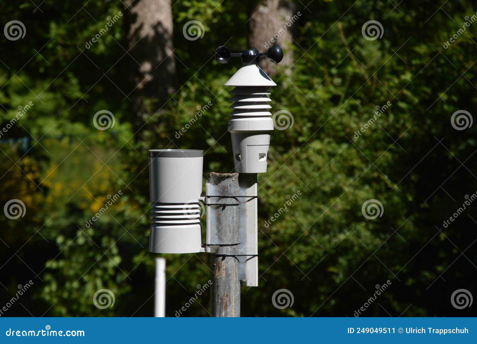 A Weather Station in the Garden Stock Image - Image of station ...