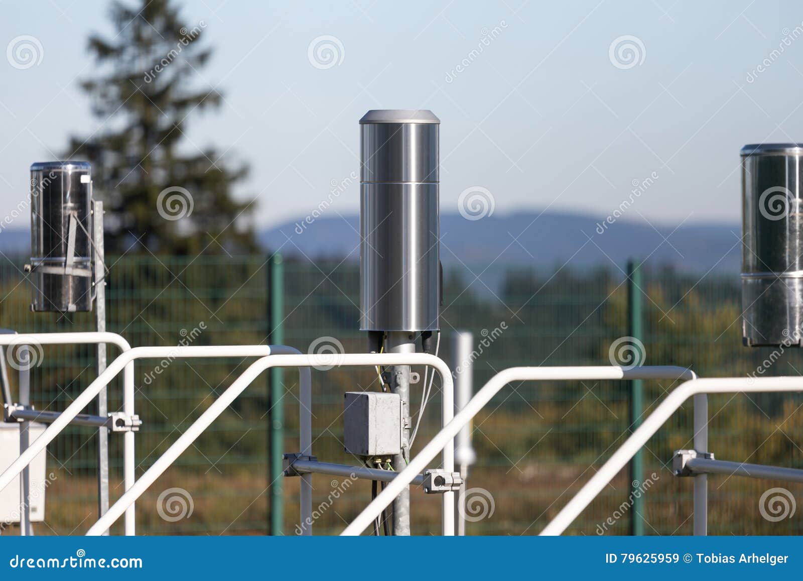 Weather station probes stock image. Image of communications - 79625959