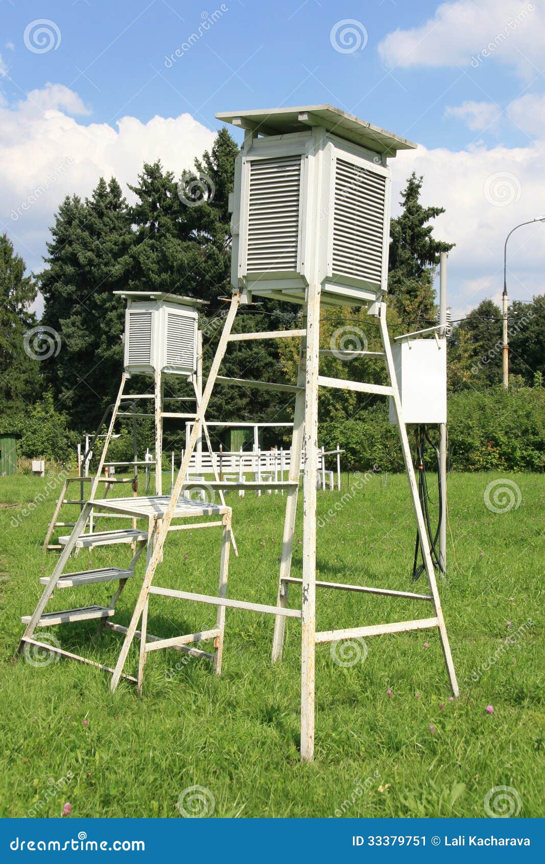 Psychrometric Booth With A Lock On The Doors Of The Weather Station ...