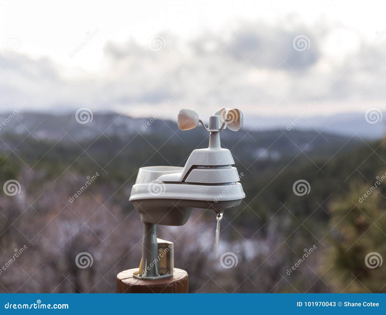 Weather Station in Forest Area Stock Image - Image of forecast ...