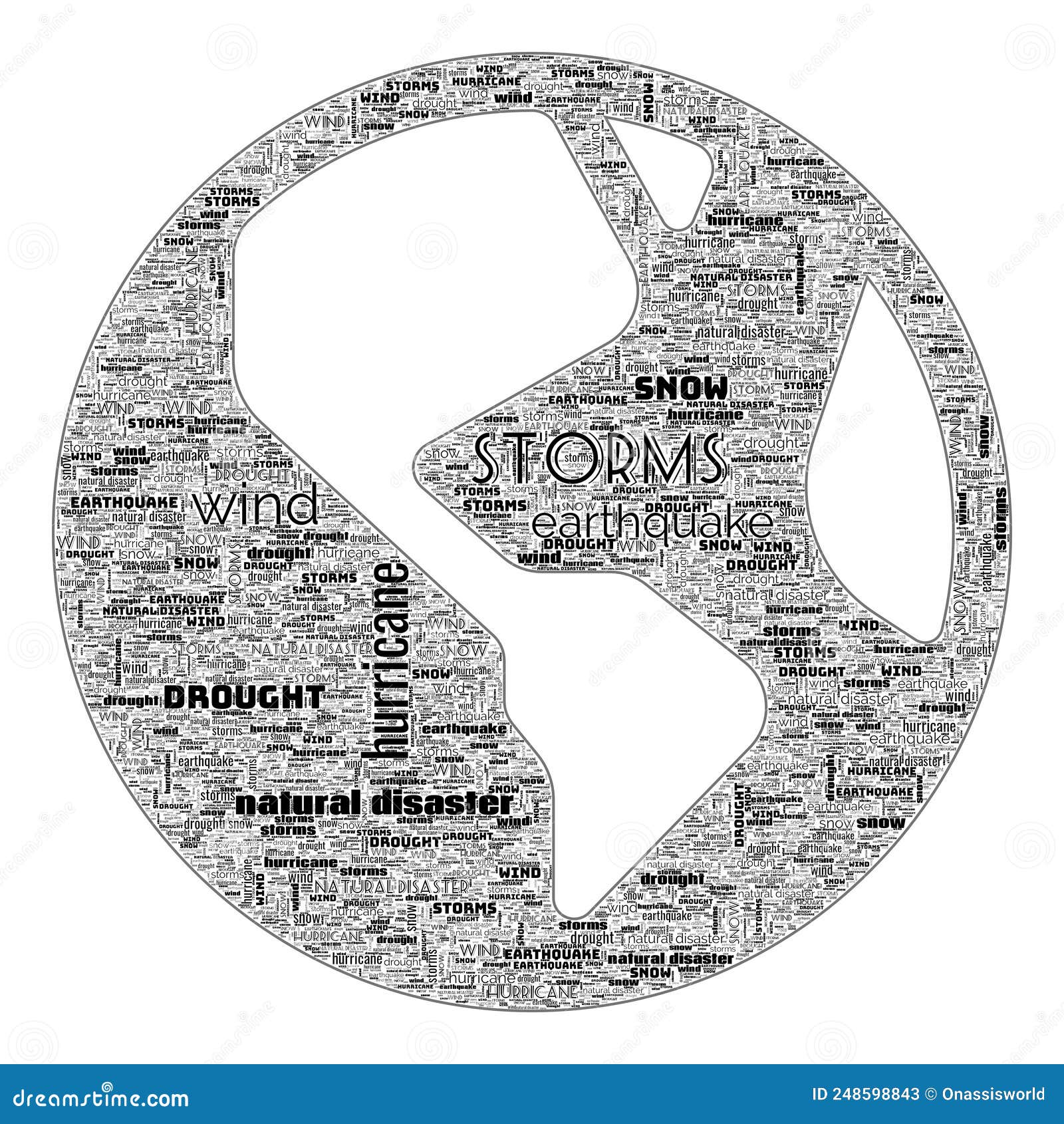 Weather Storms. Natural Disaster Text Abstract Header Background Stock ...