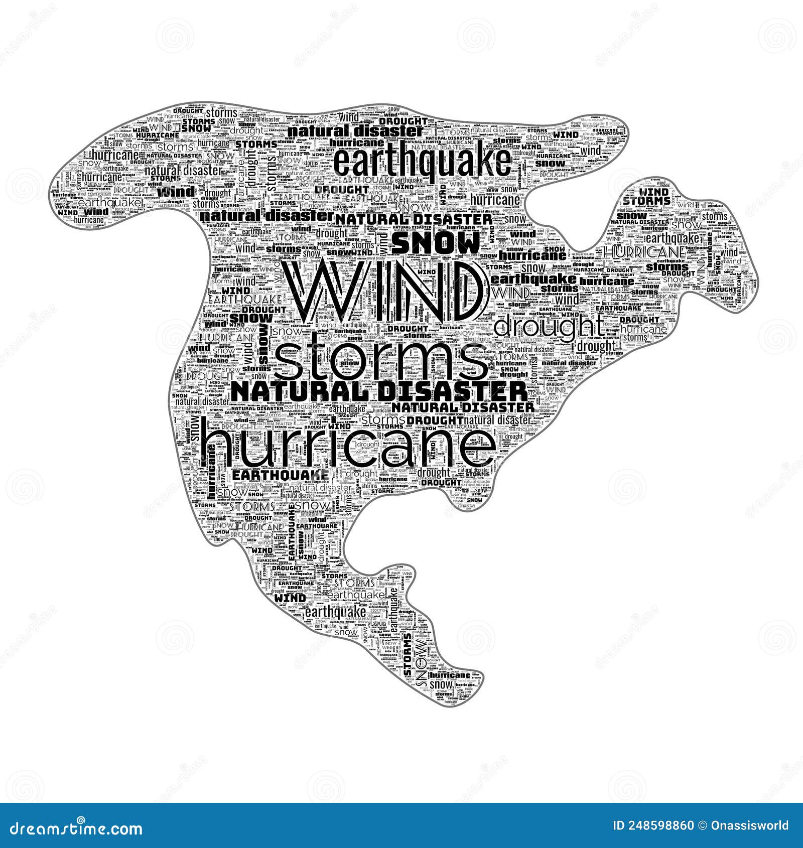 Weather Storms. Natural Disaster Text Abstract Header Background Stock ...