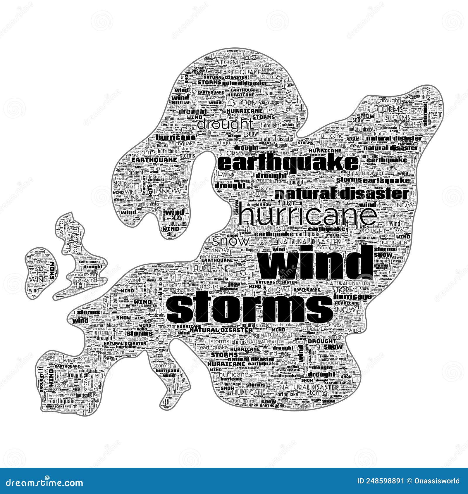 Weather Storms. Natural Disaster Text Abstract Header Background Stock ...
