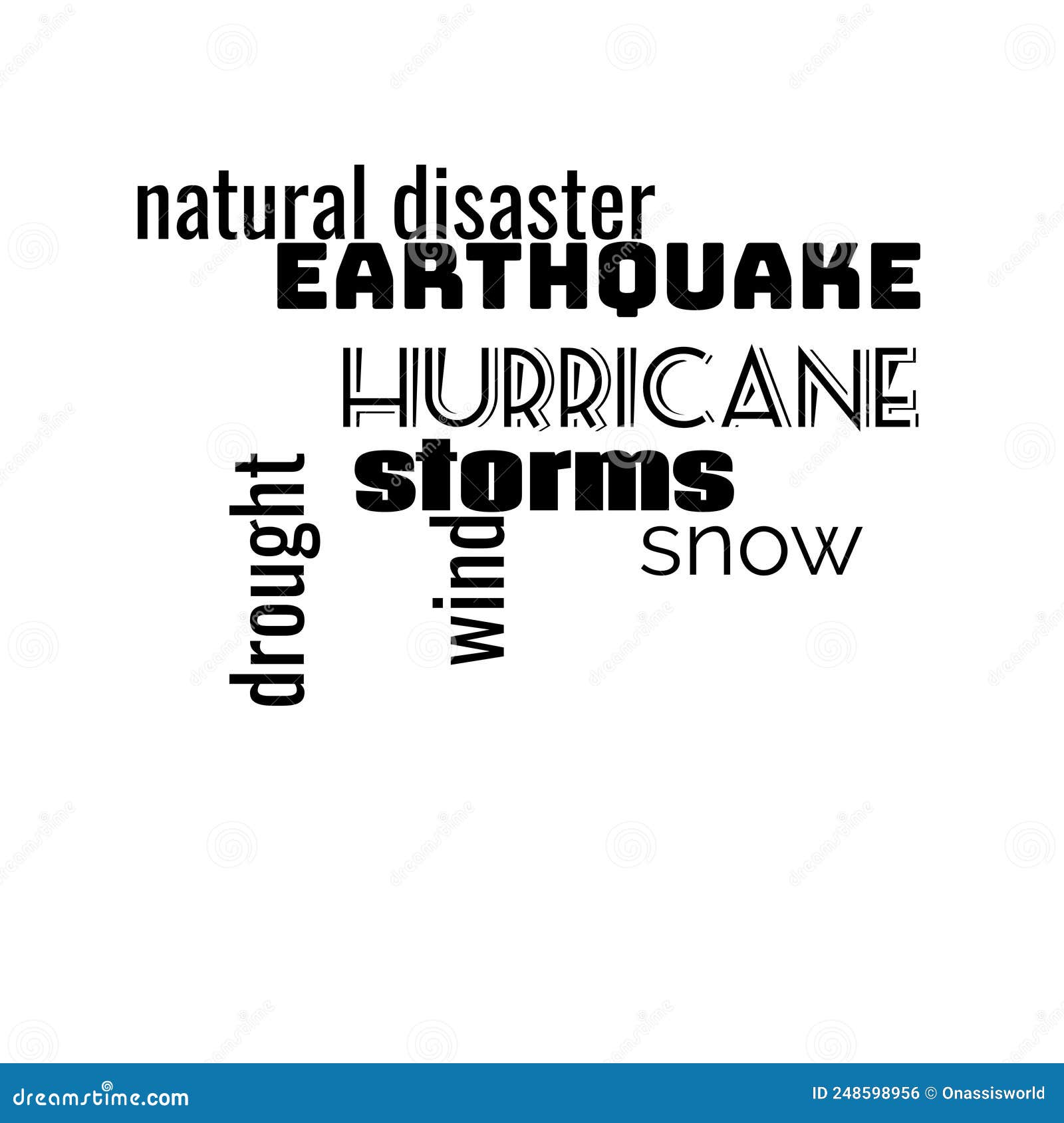 Weather Storms. Natural Disaster Text Abstract Header Background Stock ...