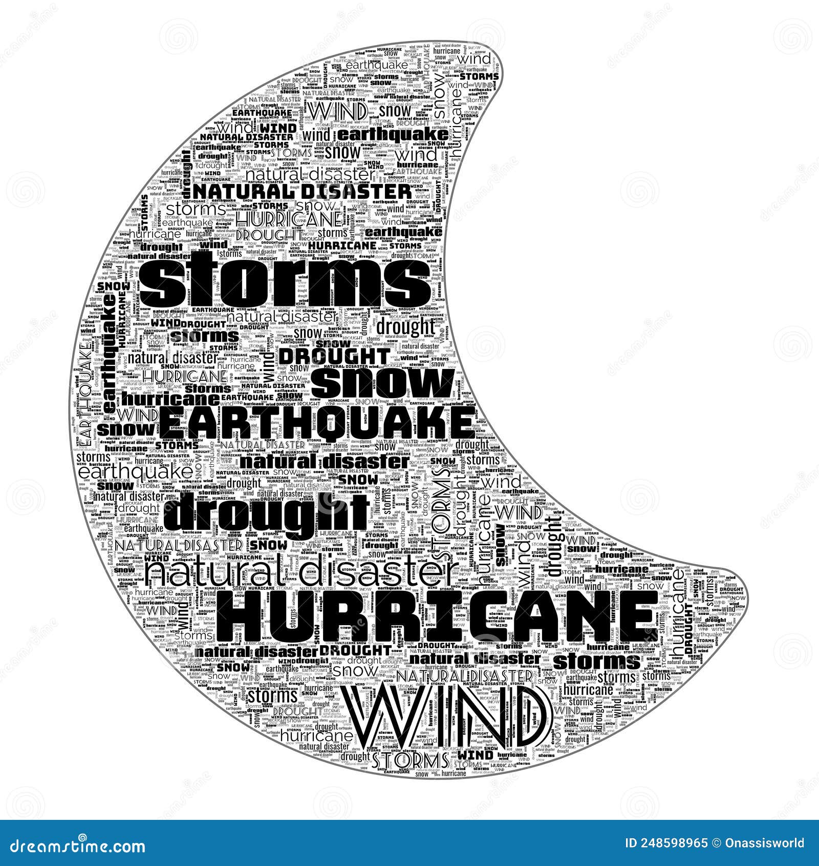 Weather Storms. Natural Disaster Text Abstract Header Background Stock ...
